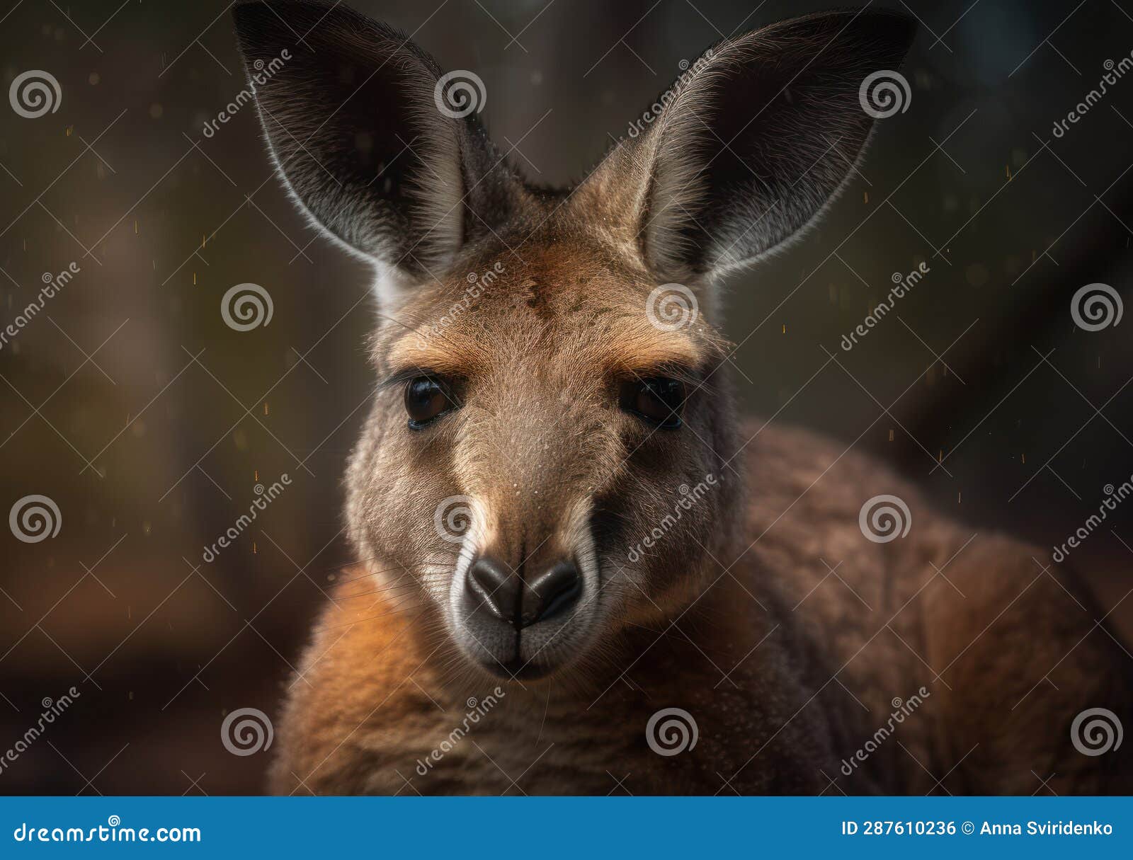 Kangaroo Portrait Created with Generative AI Technology Stock Photo ...