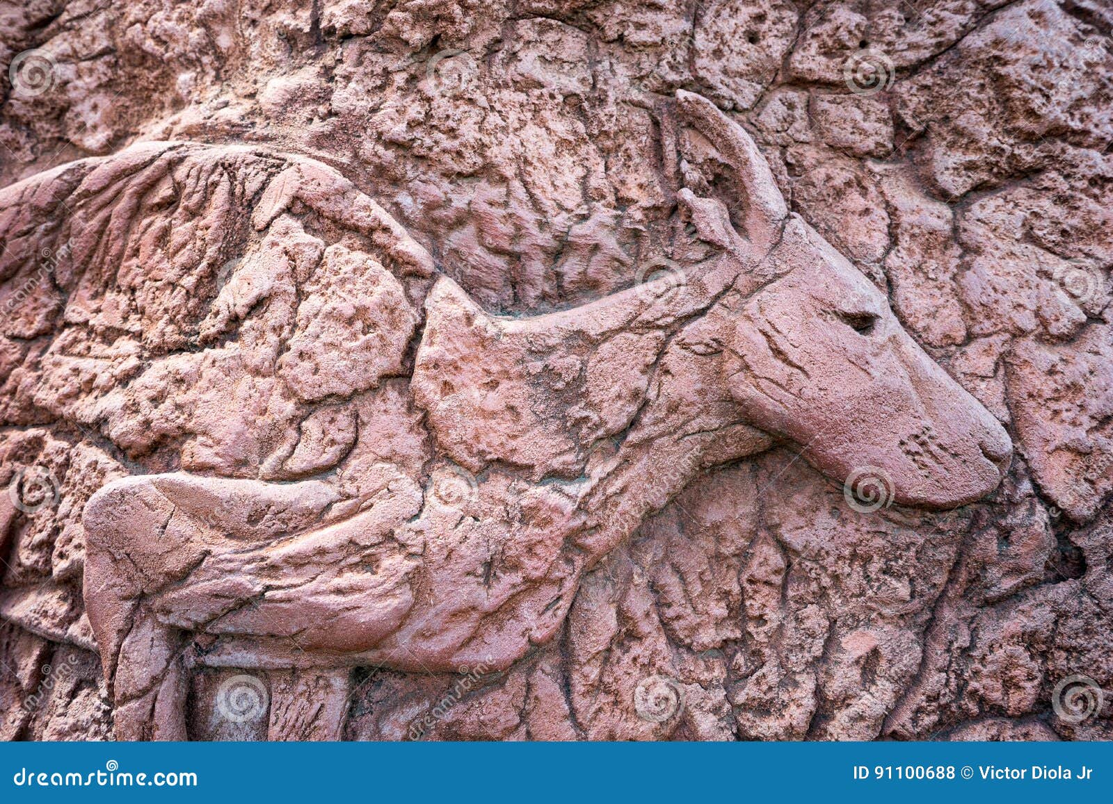 Kangaroo Red Stone Carving stock photo. Image of cement - 91100688