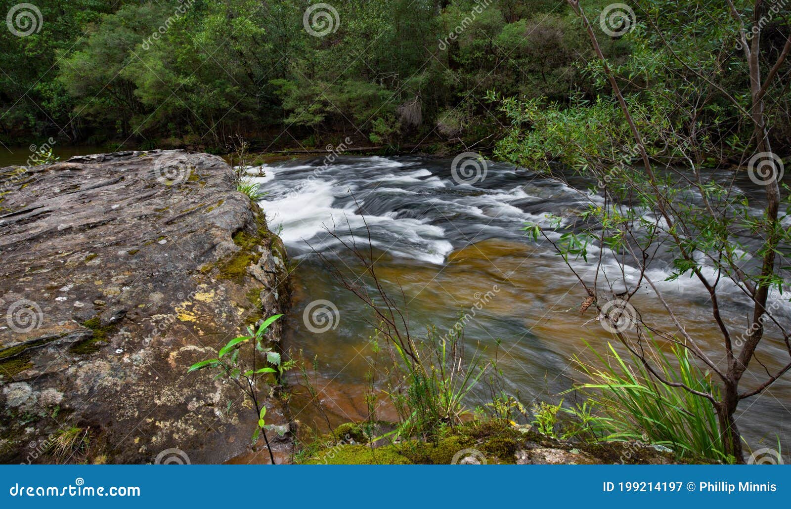 The Kangaroo River at Belmore Falls, NSW, Australia Stock Image - Image ...