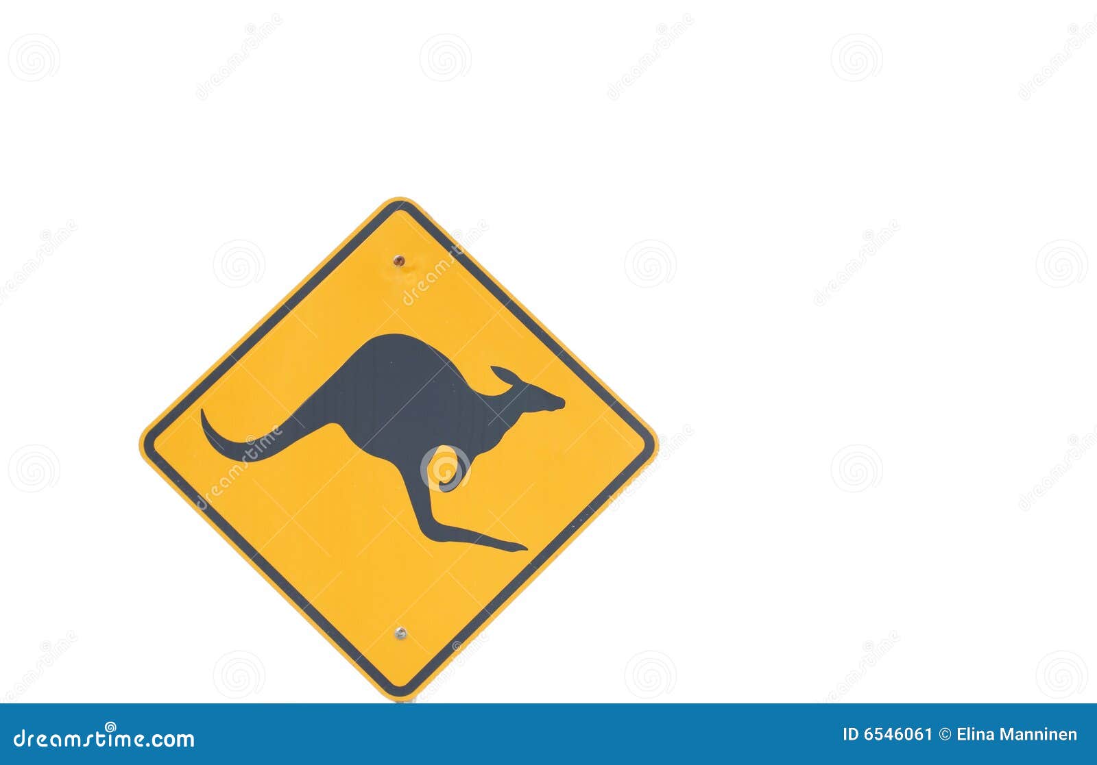 Kangaroo sign stock image. Image of sign, wildlife, warning - 6546061