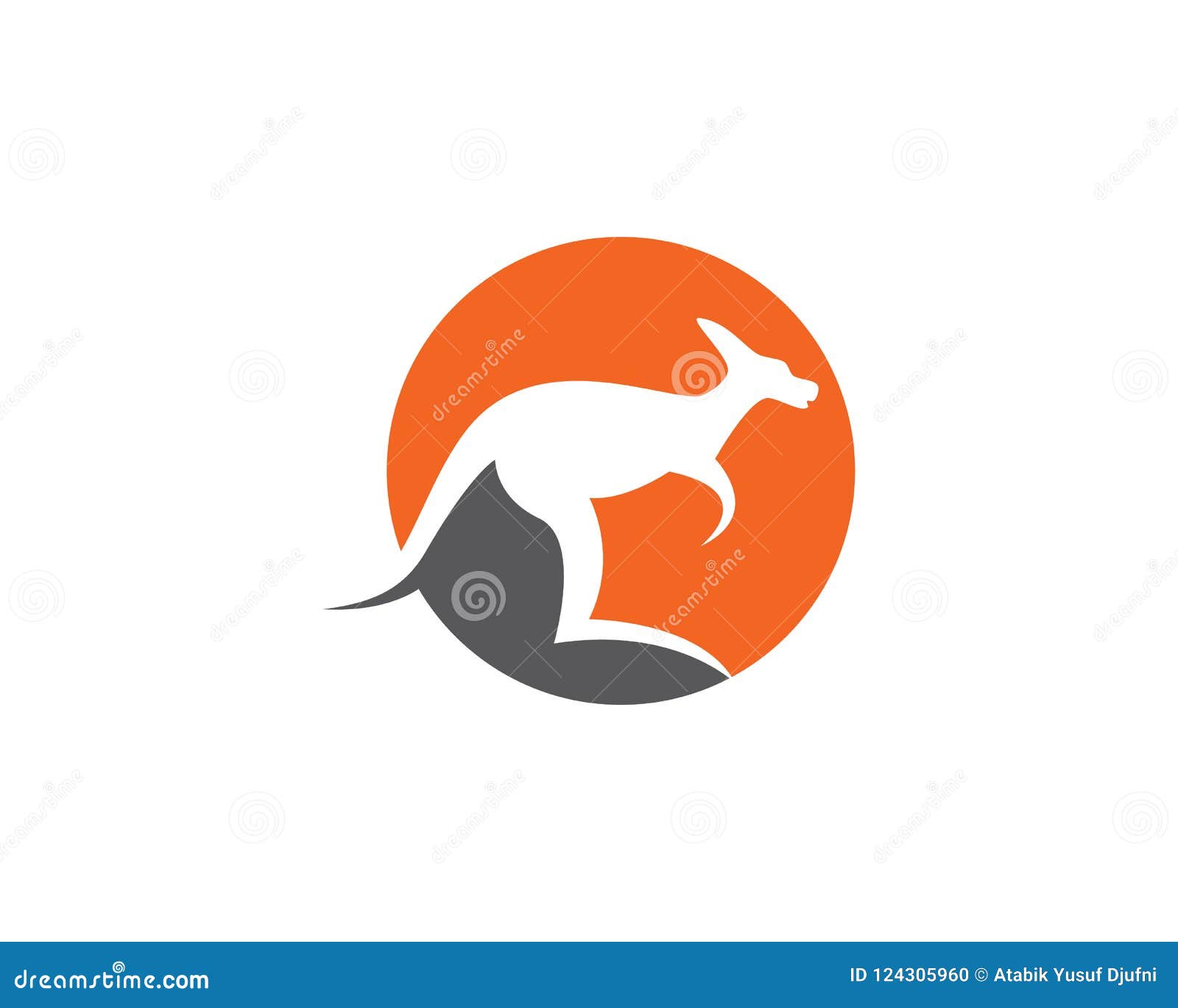 Kangaroo Symbol Illustration Stock Vector - Illustration of wallaby ...