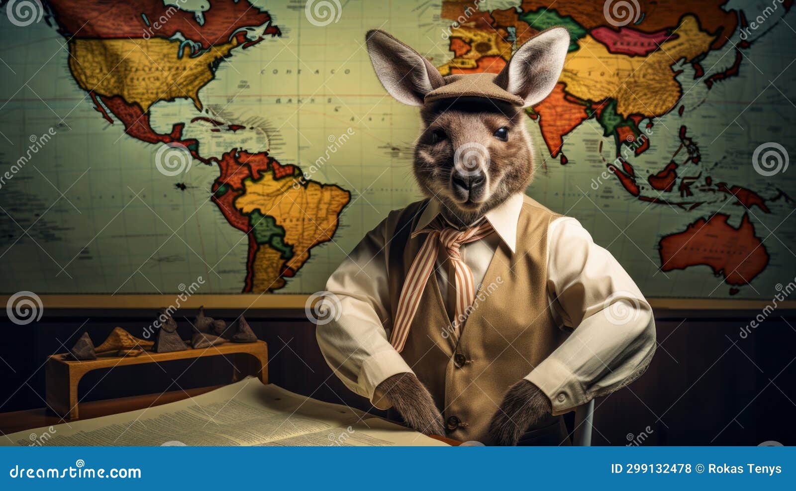 Kangaroo Teacher at Classroom Stock Photo - Image of classroom ...