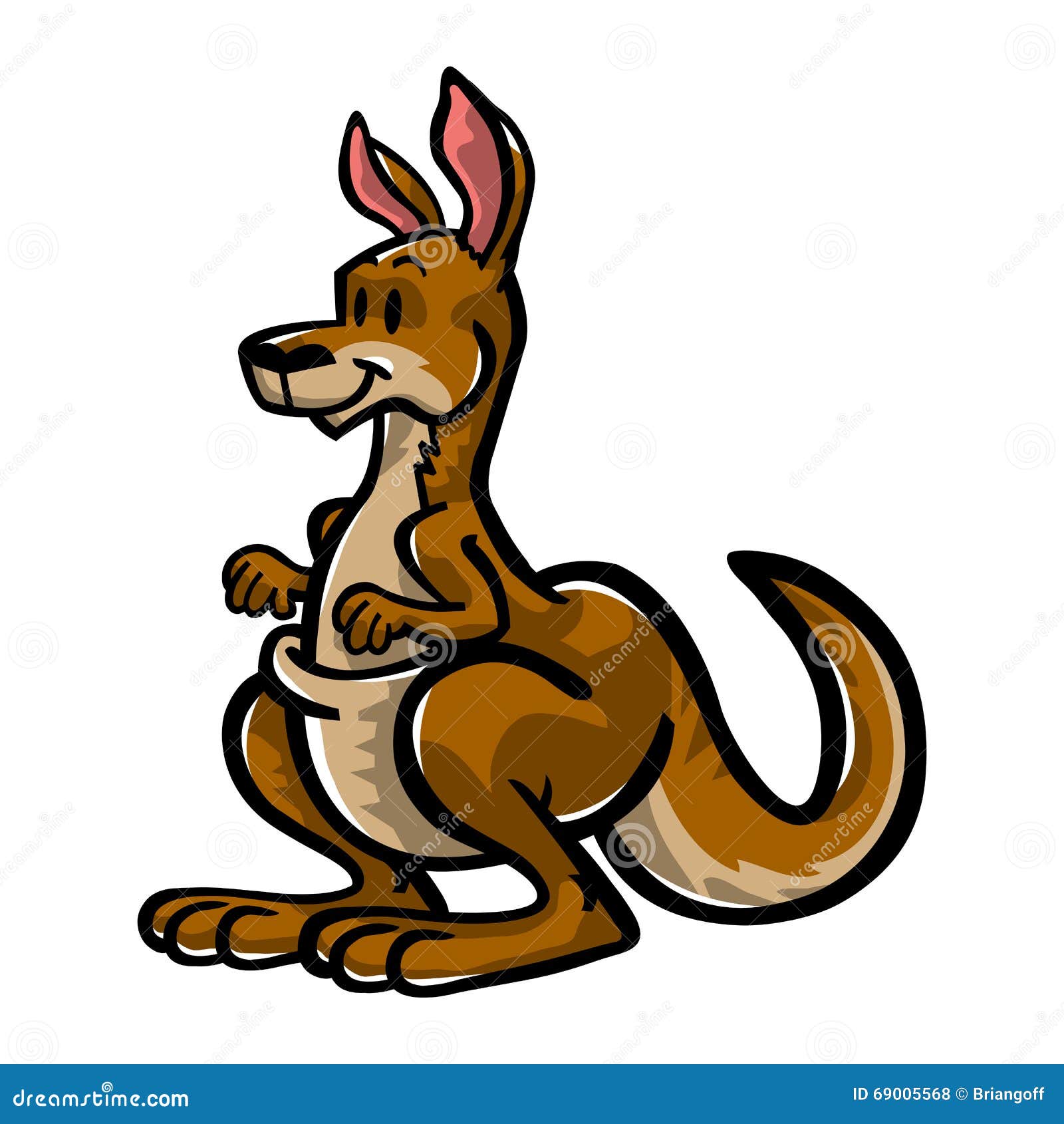 Kangaroo vector icon stock vector. Illustration of design - 69005568