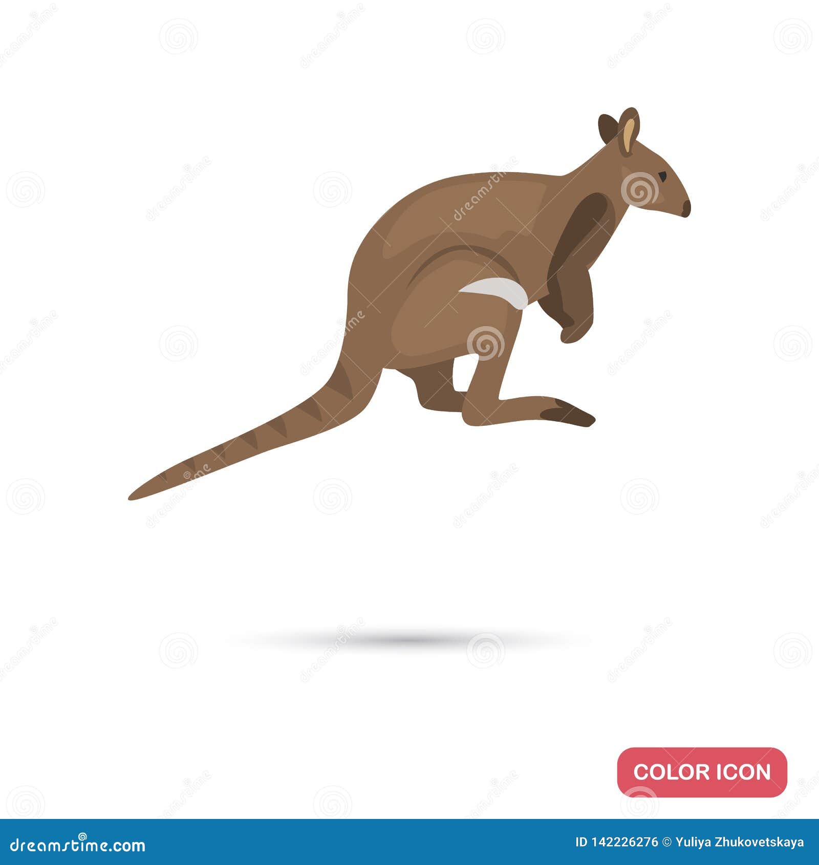 Kangaroo Wallaby Baby Winking Cute Vector Cartoon Character ...
