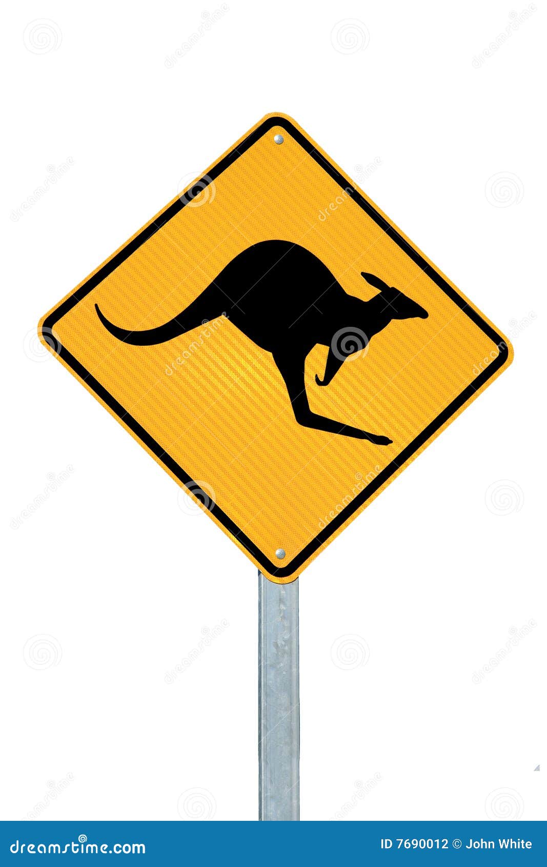 Kangaroo Warning Sign Stock Image | CartoonDealer.com #187585831