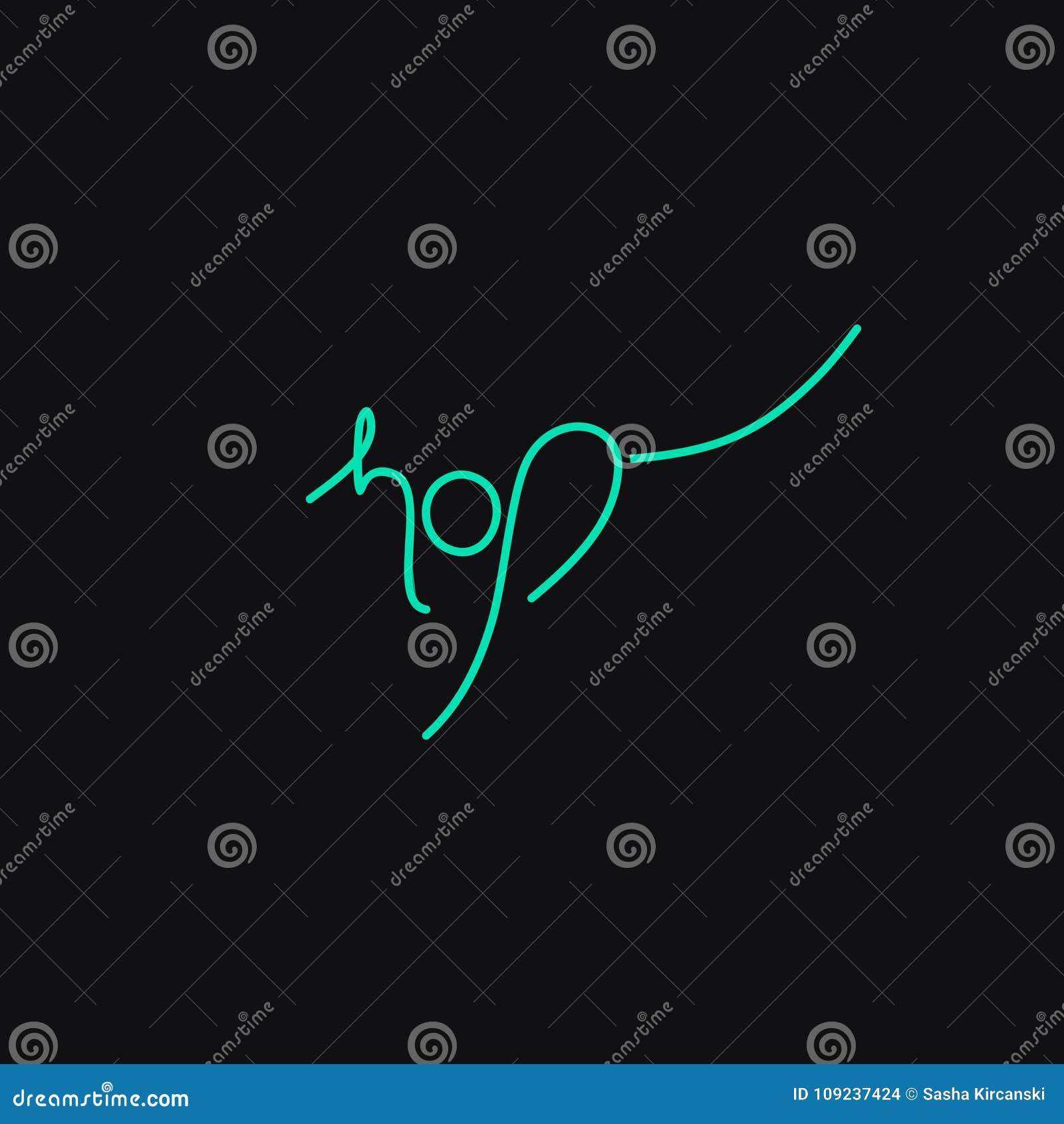 Kangaroo - 3d Word Azure On White Background. Render Of Furry Letters ...