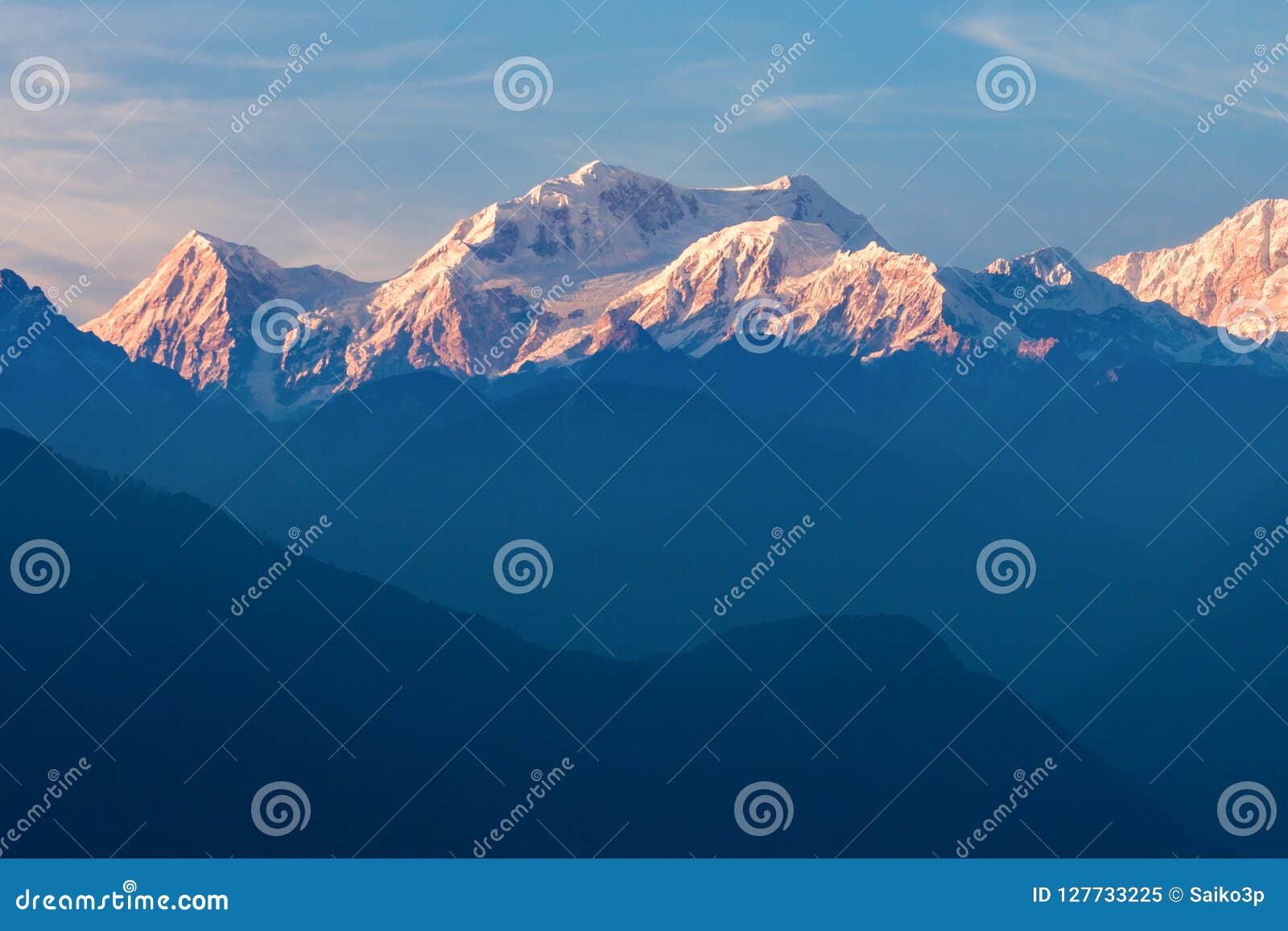 Kangchenjunga Mountain View Stock Image - Image of kangchenjunga ...