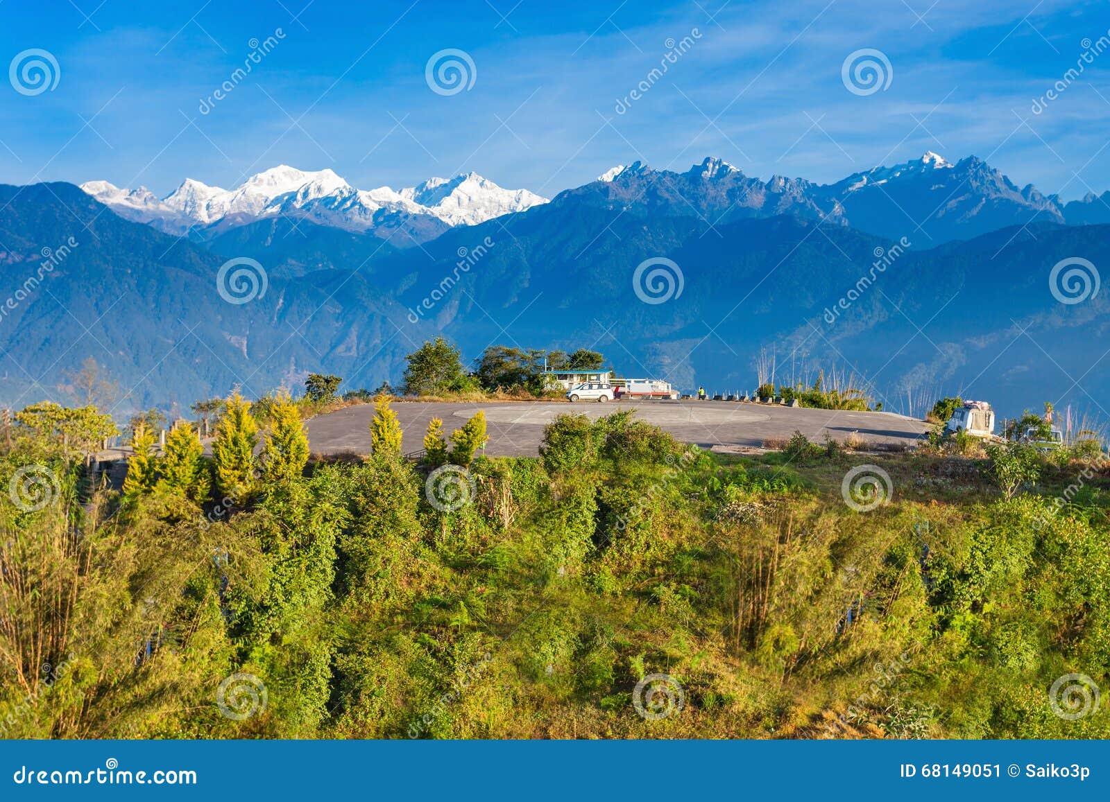 Kangchenjunga Viewpoint, Pelling Stock Image - Image of mount ...