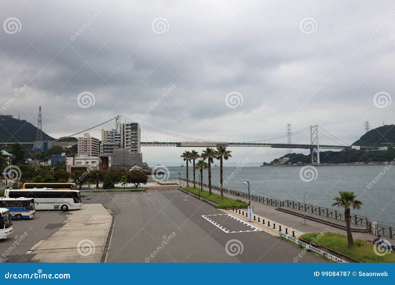 Kanmonkyo Bridge is the Important Bridge Stock Image - Image of fukuoka ...