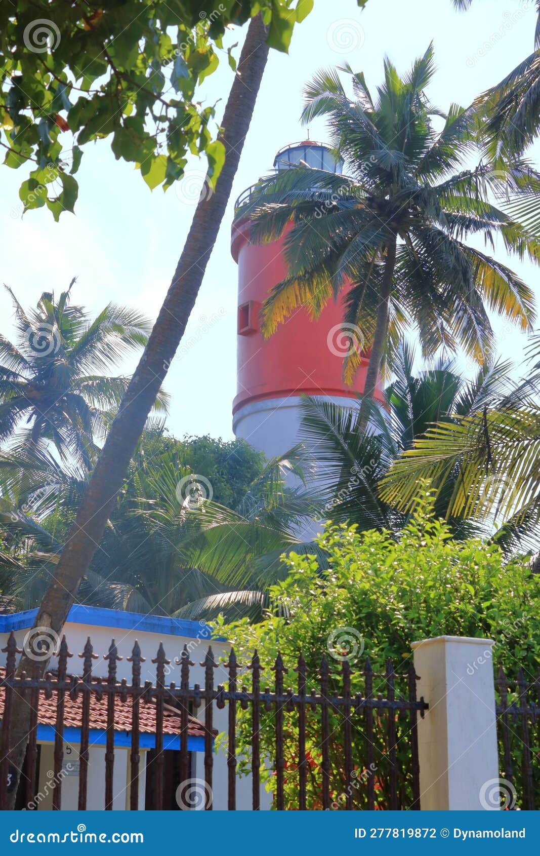 Kannur Lighthouse in Kerala State, India Stock Photo - Image of ...