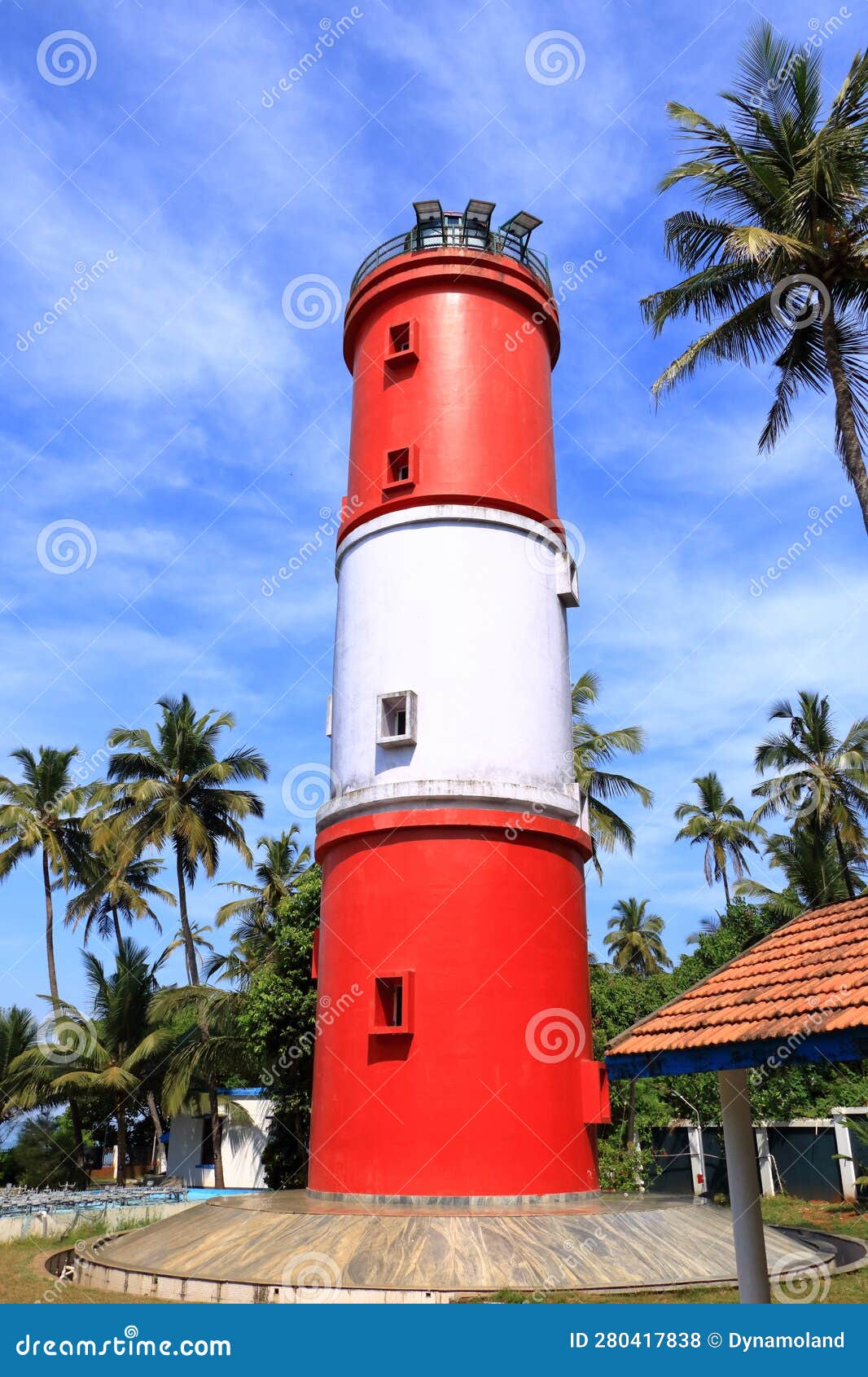 Kannur Lighthouse in Kerala State, India Stock Photo - Image of ...