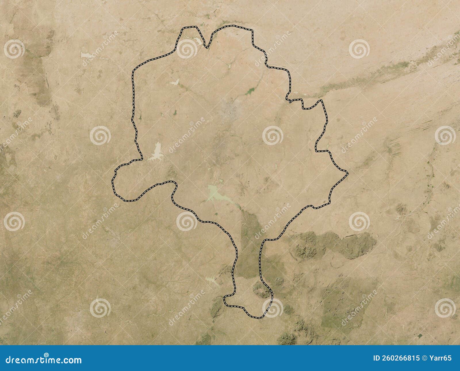 Kano, Nigeria. Low-res Satellite. No Legend Stock Illustration ...