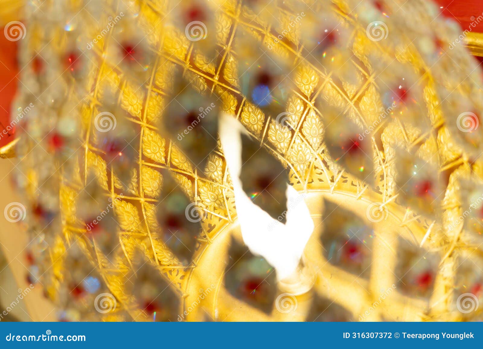 Kanok Pattern Background Thai Style Golden Flower Pattern Stock Photo ...