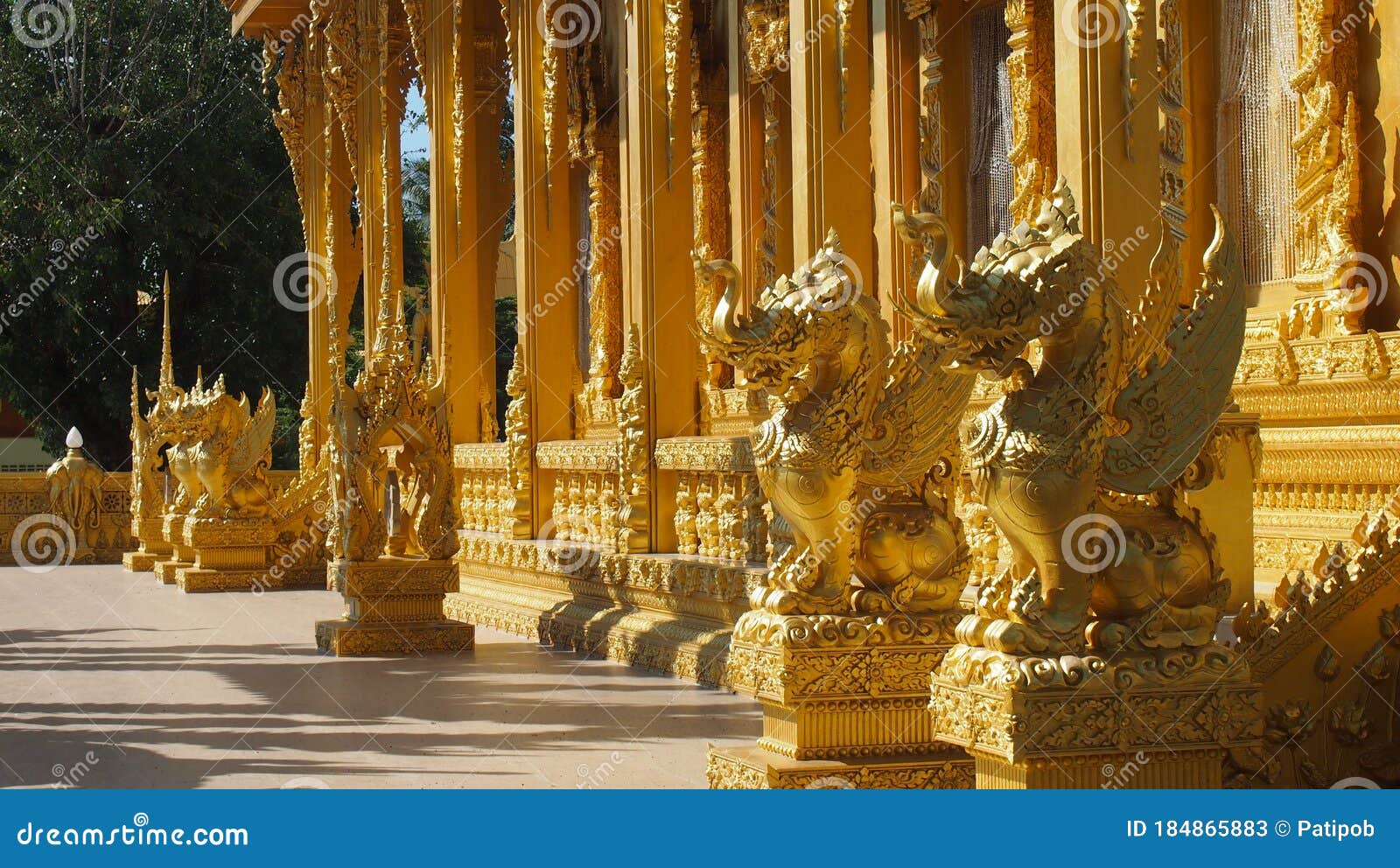 Kanok Pattern is a Unique Feature of Thai Temples Stock Image - Image ...