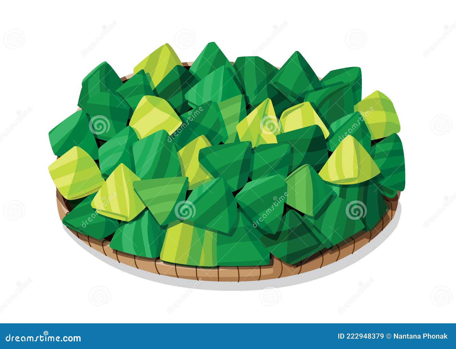 Khanom Sod-Sai Thai Name Steamed Flour with Coconut Filling. Ancient ...