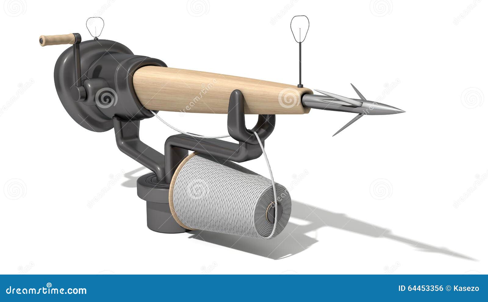 Kanonendesign Der Harpune 3d Stock Abbildung - Illustration von harpune ...