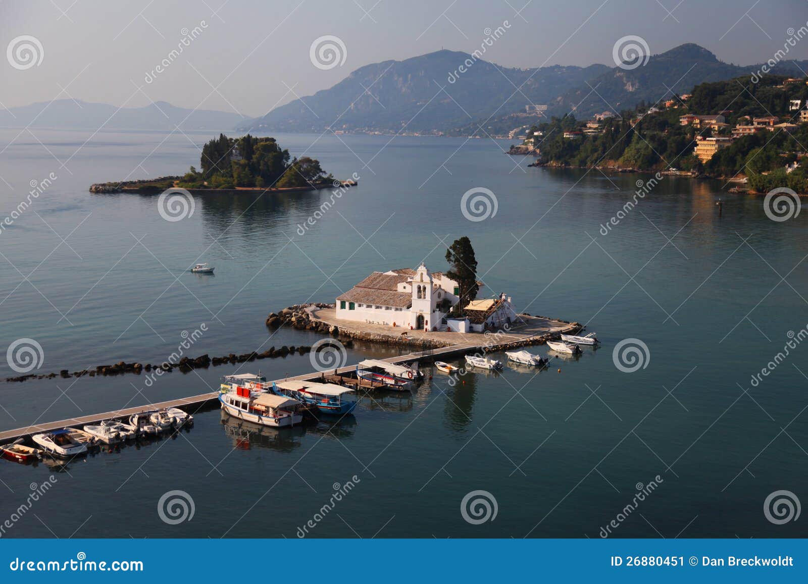 Kanoni Monastery in Corfu, Greece Stock Image - Image of mouse, ocean ...