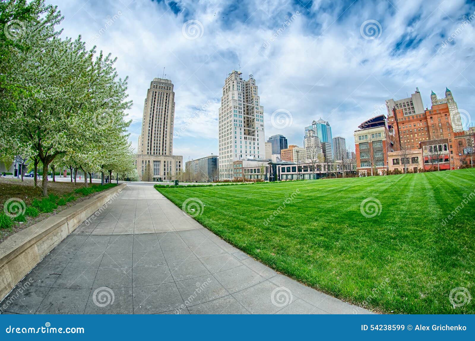 Kansas City Skyline at Sunrise Stock Image - Image of states, cityscape ...