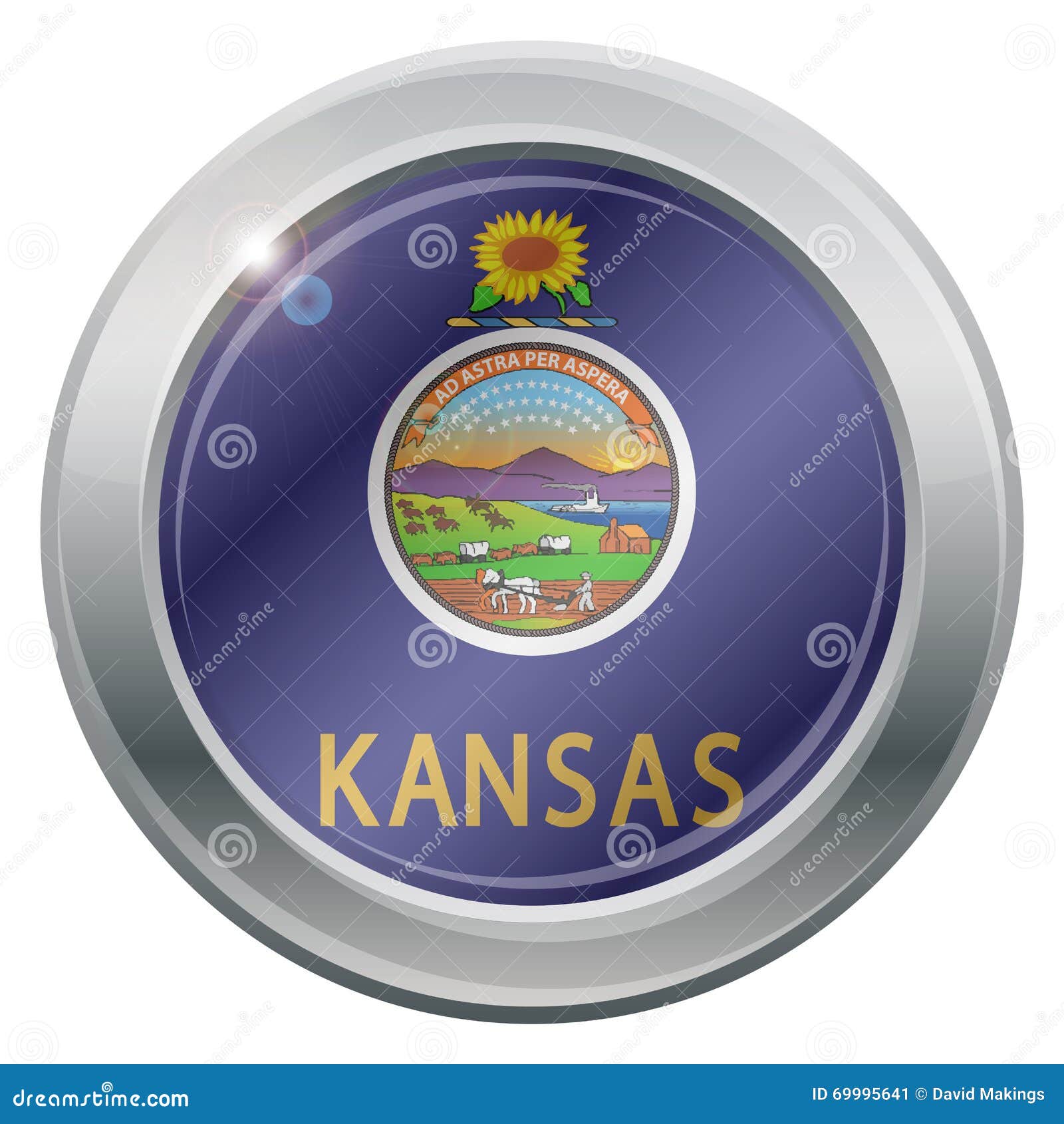 Warning Kansas Sign Vector Illustration | CartoonDealer.com #3422214