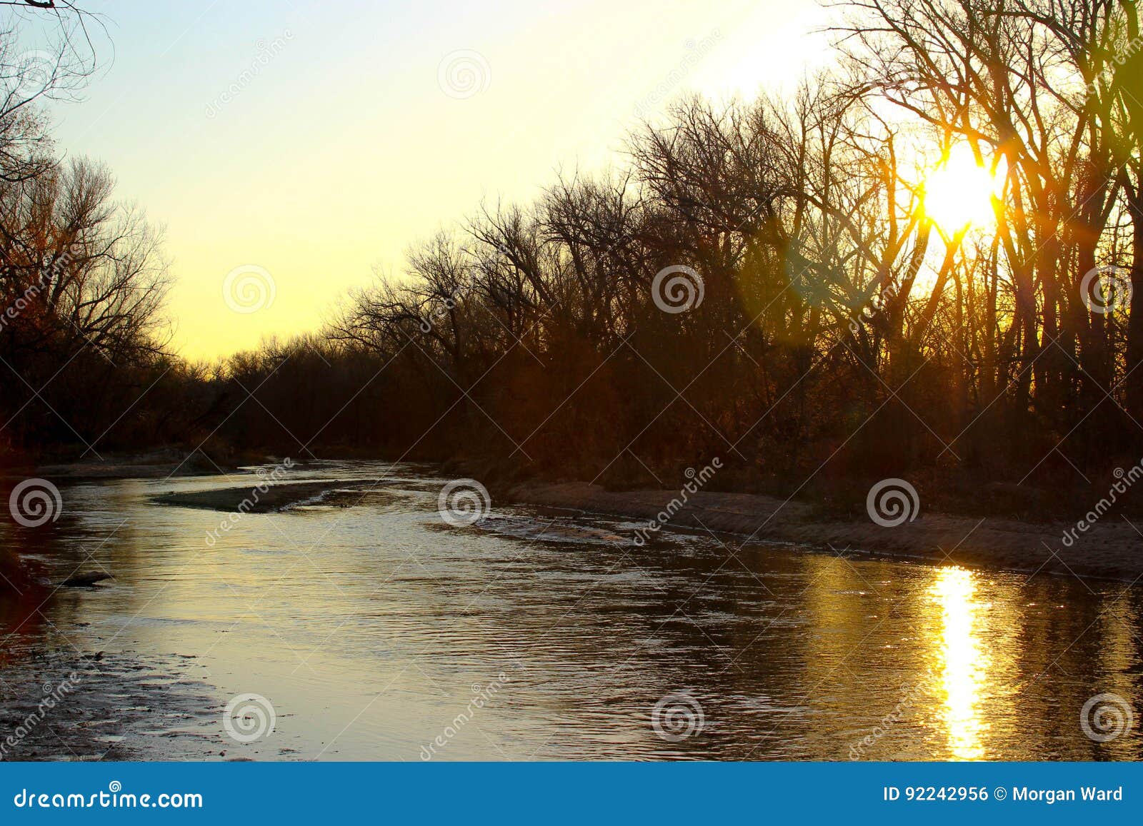 Kansas River stock photo. Image of nature, water, evening - 92242956