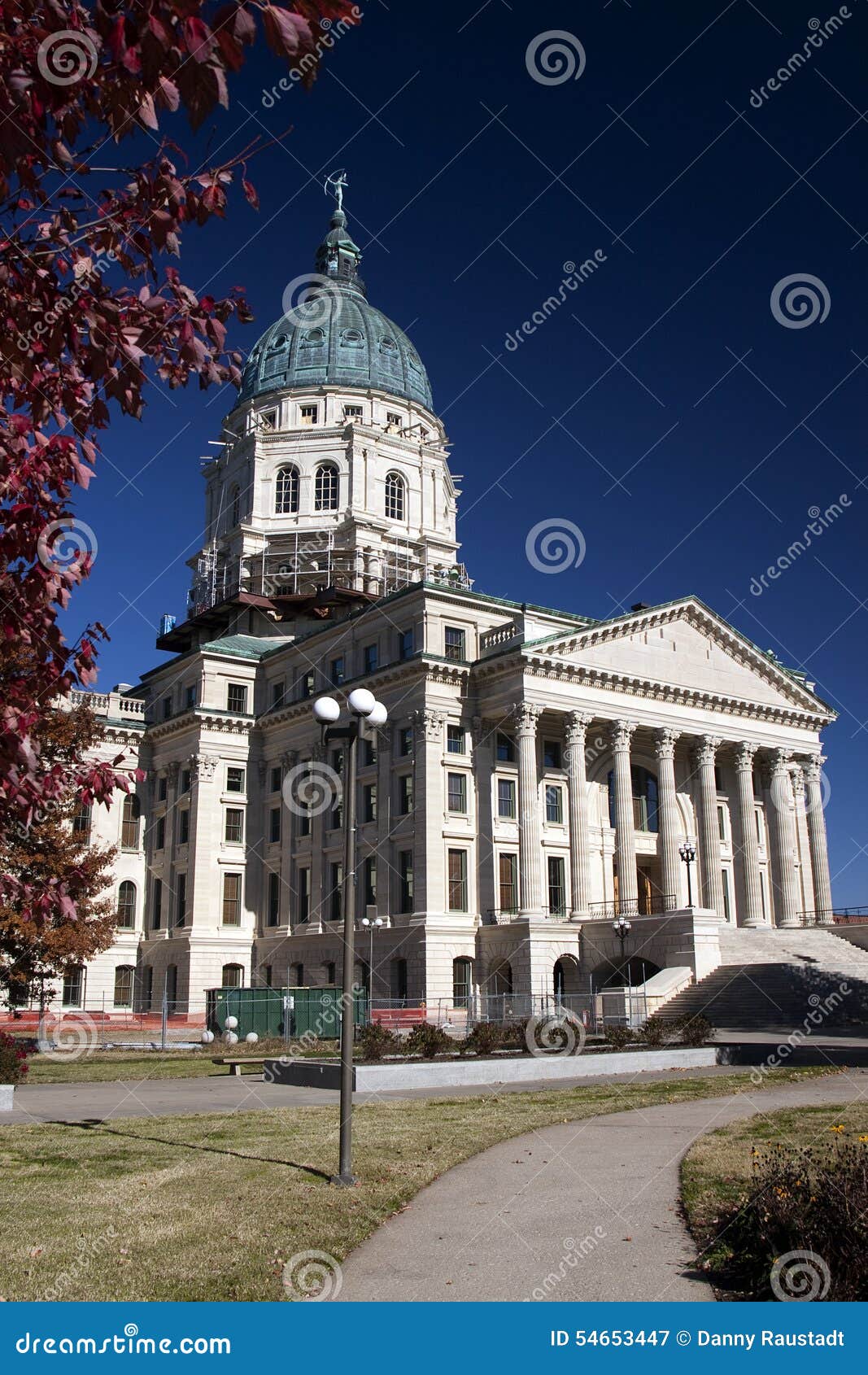 Kansas State Capitol Building Stock Image - Image of kansas, exterior ...