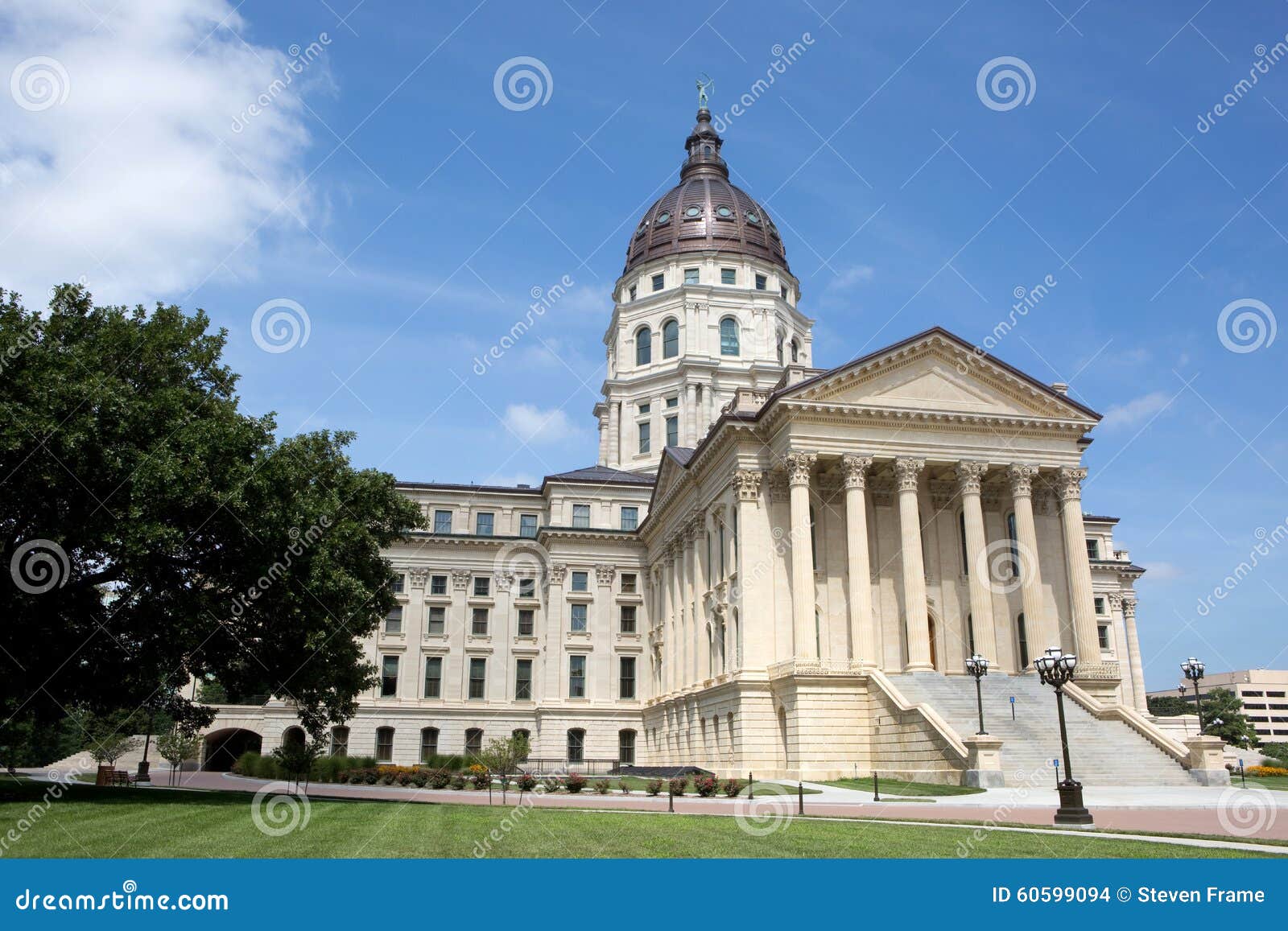 Kansas State Capitol stock photo. Image of america, city - 60599094