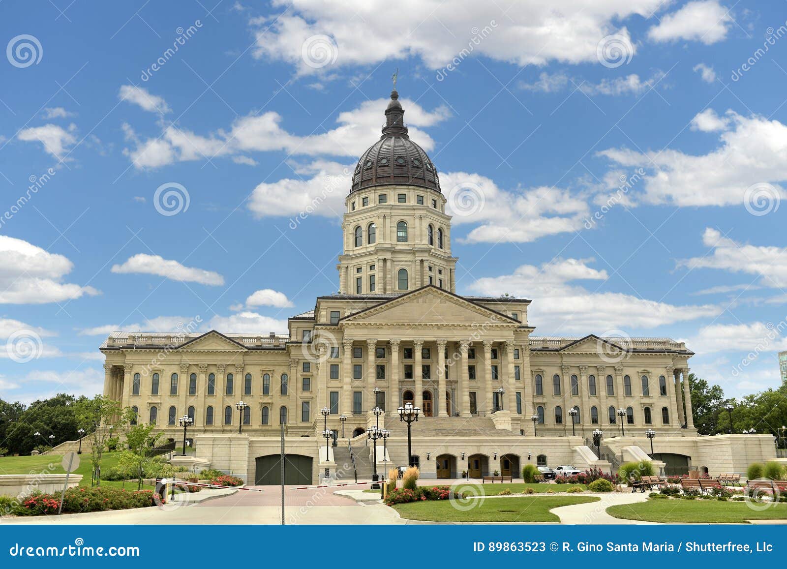 Kansas State Capitol stock image. Image of dome, monument - 89863523
