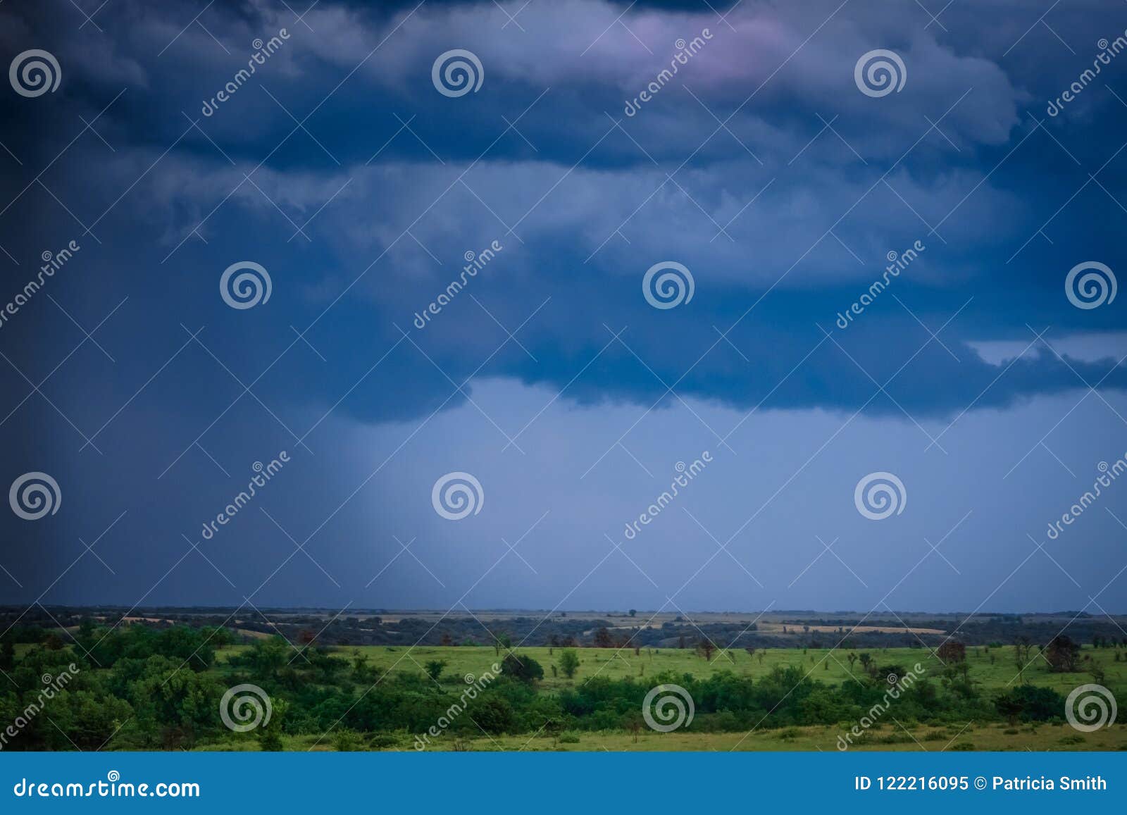 Kansas Stormy Weather and Heavy Rainfall Stock Image - Image of billowy ...