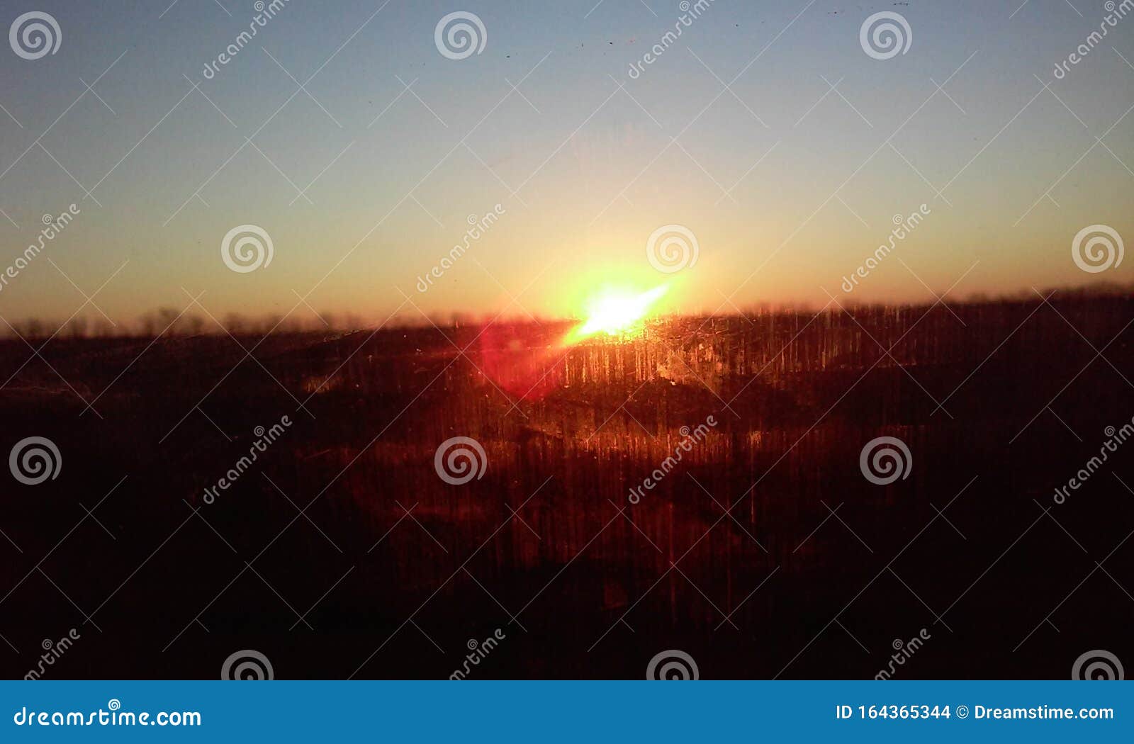 Kansas sunset stock photo. Image of rural, kansas, sunset - 164365344