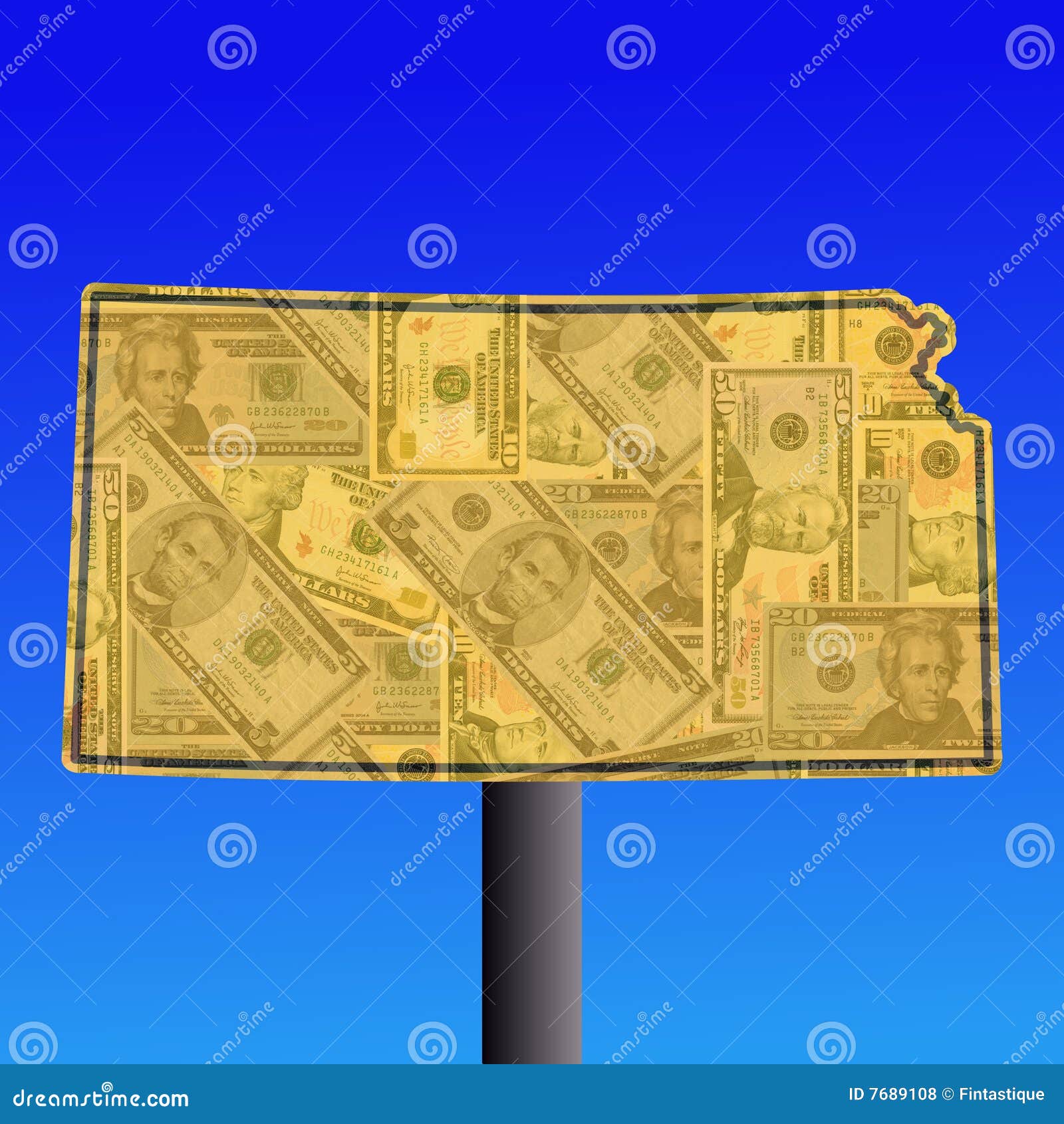 Warning Kansas Sign Vector Illustration | CartoonDealer.com #3422214