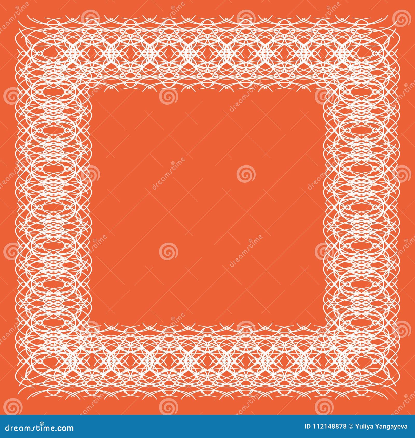 Kanten Kader Van Witte Lijnen Vector Illustratie - Illustration of ...