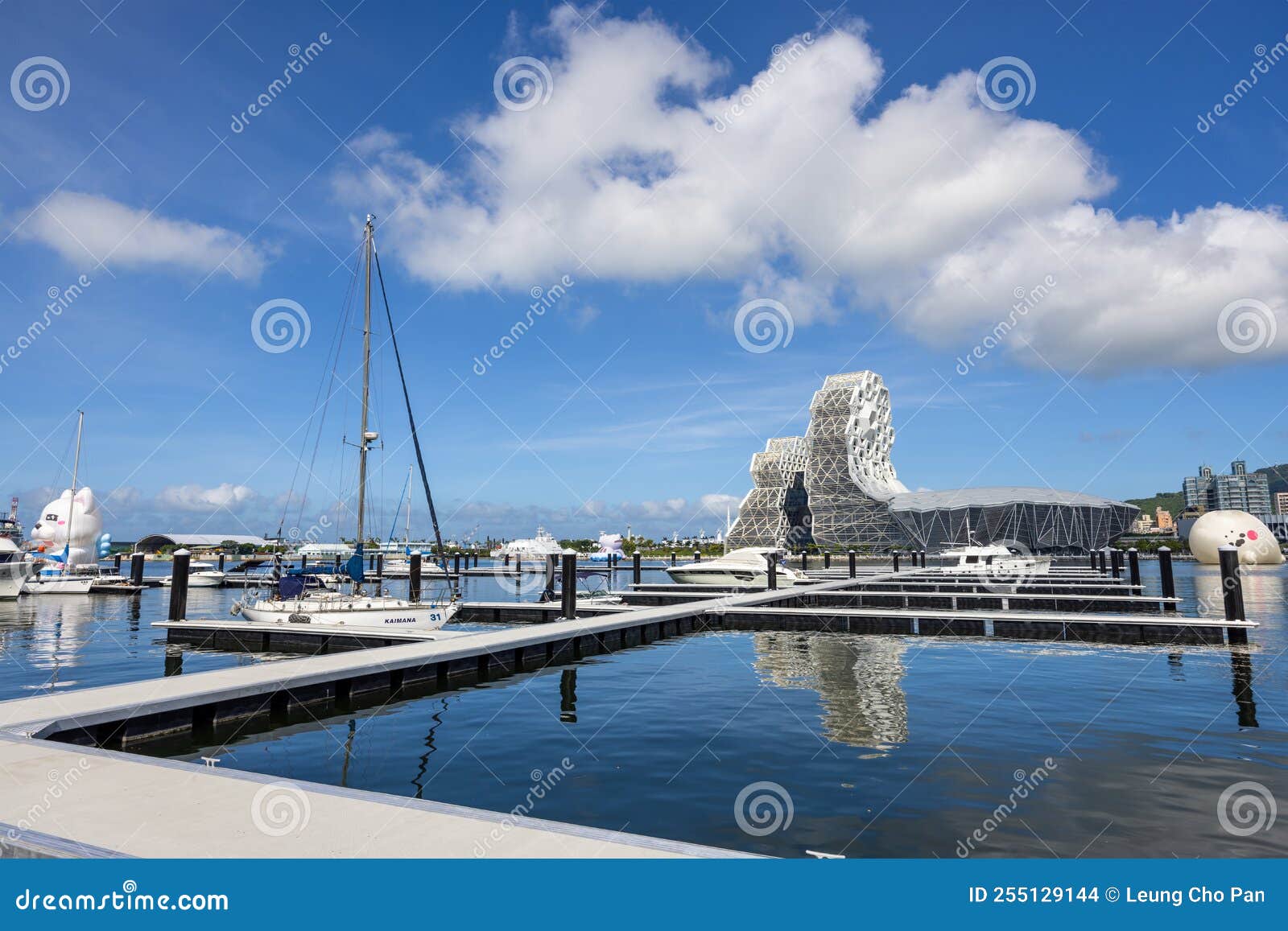 Kaohsiung Harbor Bay Skyline in Taiwan Stock Photo - Image of skyline ...