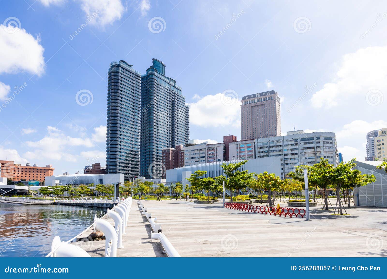Kaohsiung Harbor Bay Skyline in Taiwan Stock Image - Image of busy ...
