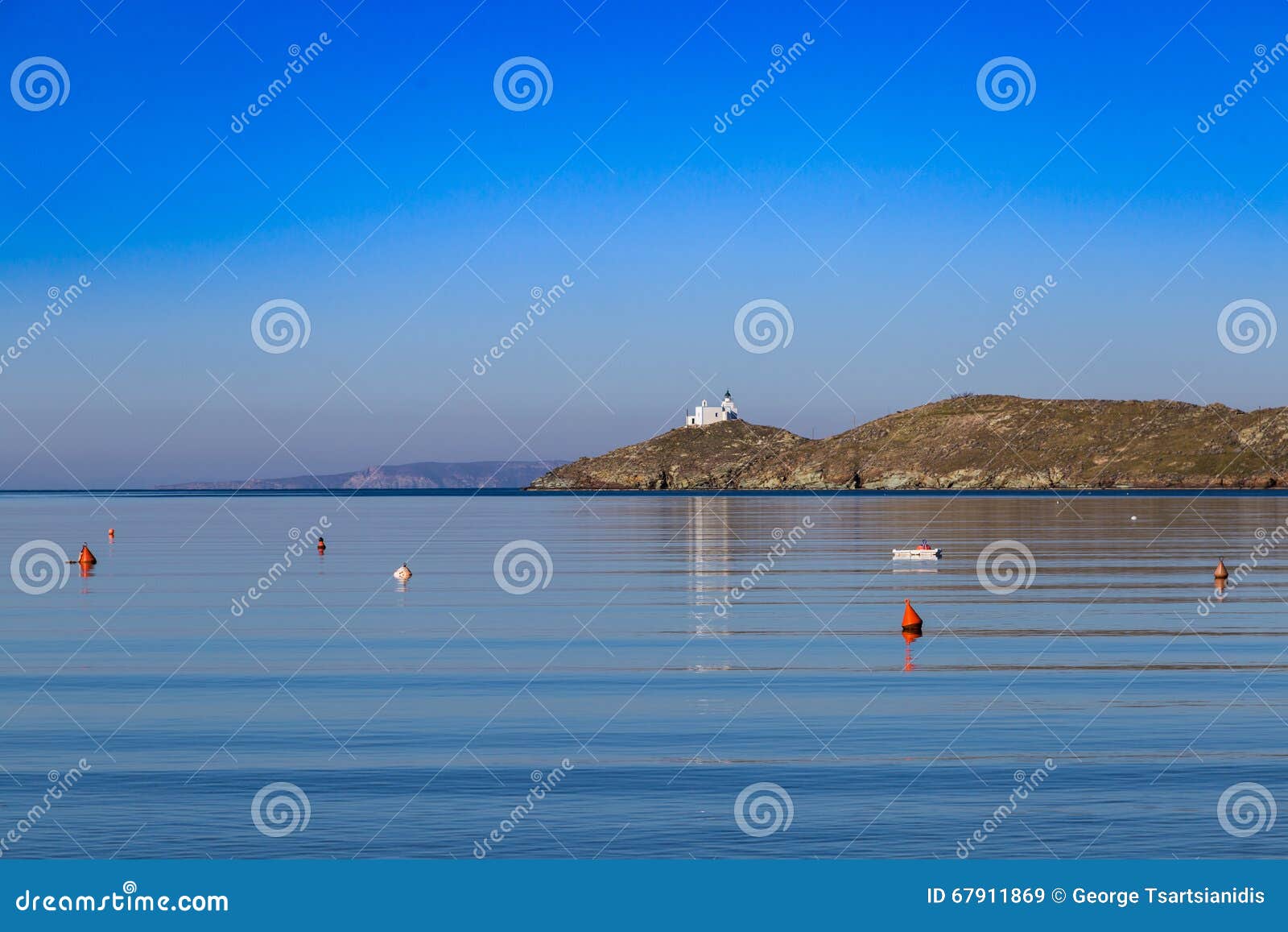 Kap Aghios Nikolaos in Kea-Insel Stockbild - Bild von europa ...