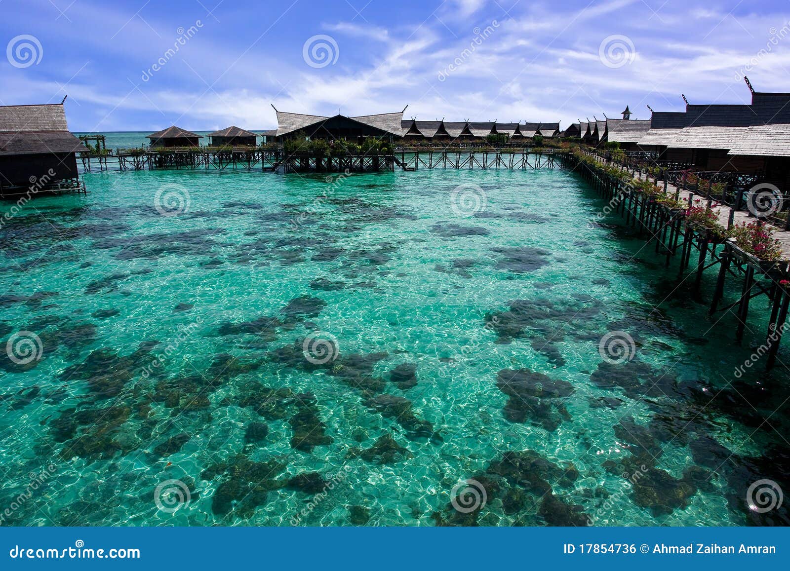 Kapalai Resort in Sabah stock photo. Image of kapalai - 17854736