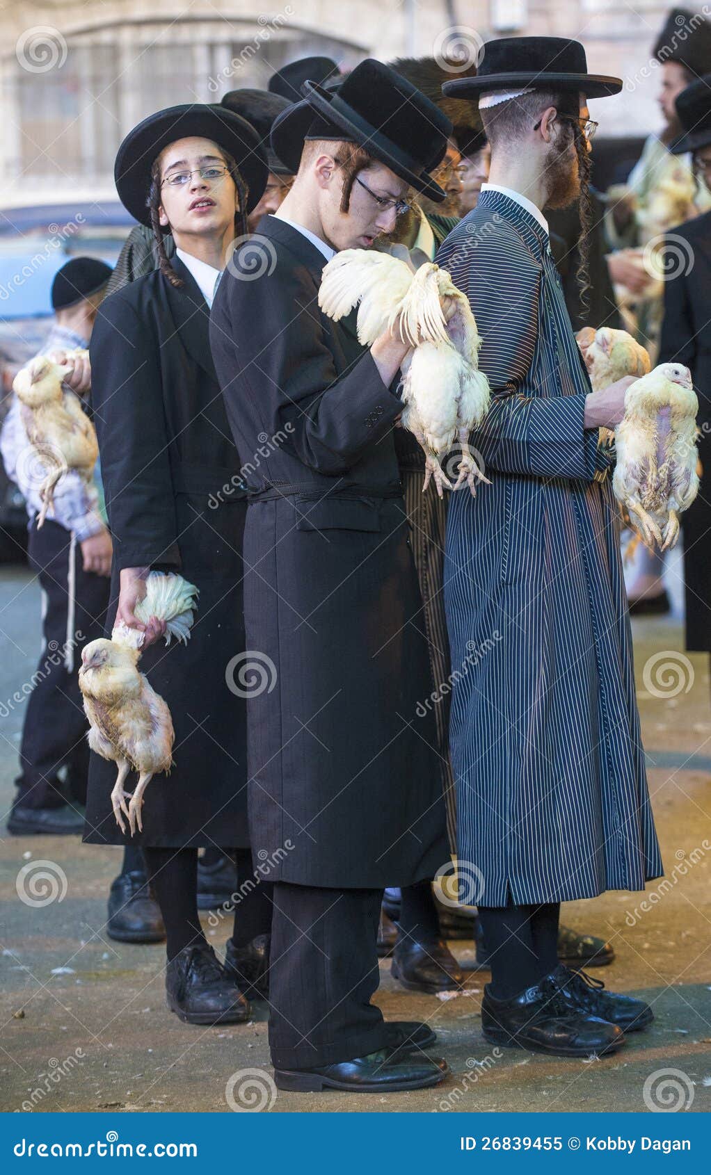 Kaparot editorial image. Image of traditional, kippa - 26839455