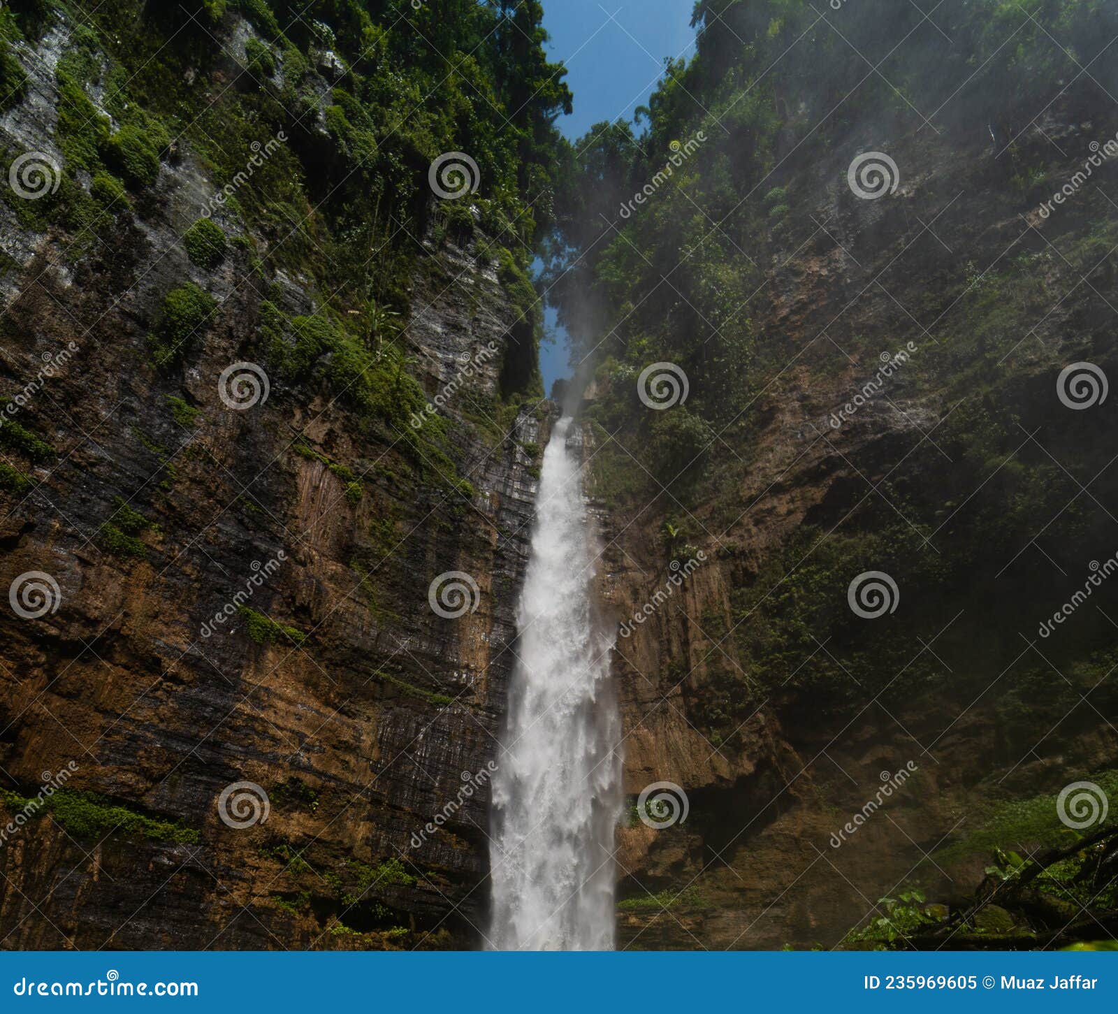 Kapas Biru Waterfall in Lumajang, East Java, Indonesia Stock Image ...