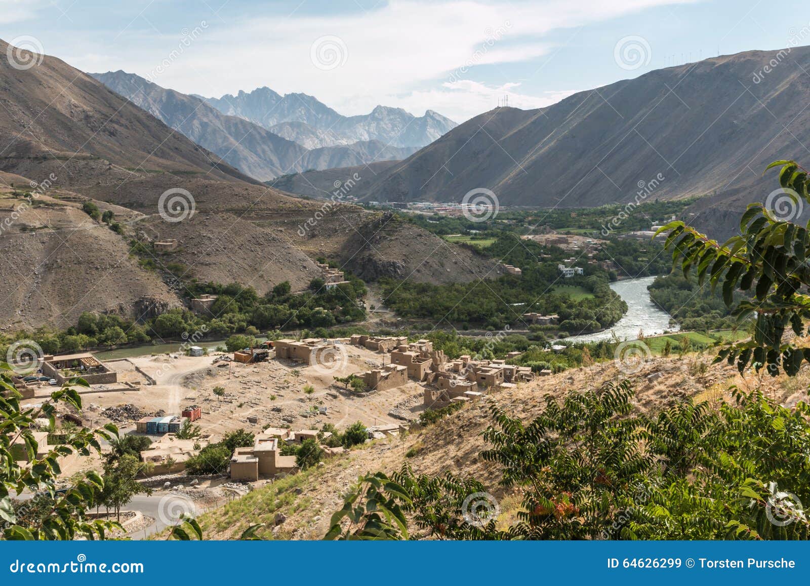 Kapisa Valley in Afghanistan Editorial Stock Image - Image of middle ...