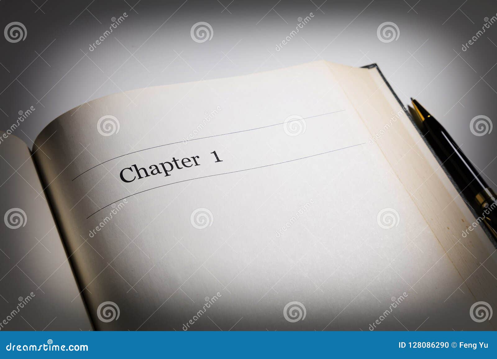 Kapitel eins stockfoto. Bild von blatt, bibliothek, buch - 128086290