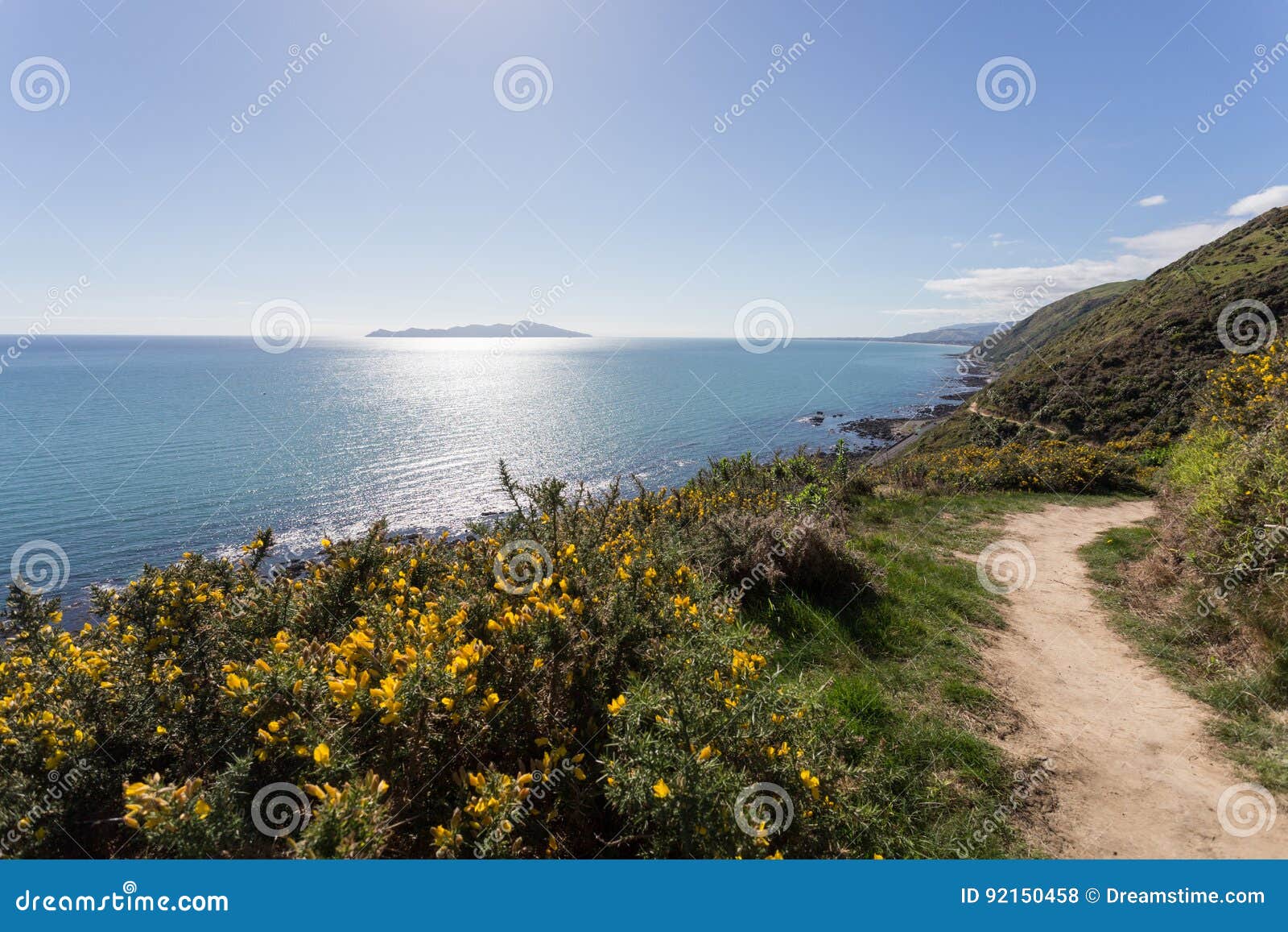 Kapiti Coast Trail Escarpment Stock Photo - Image of kapiti, scenic ...