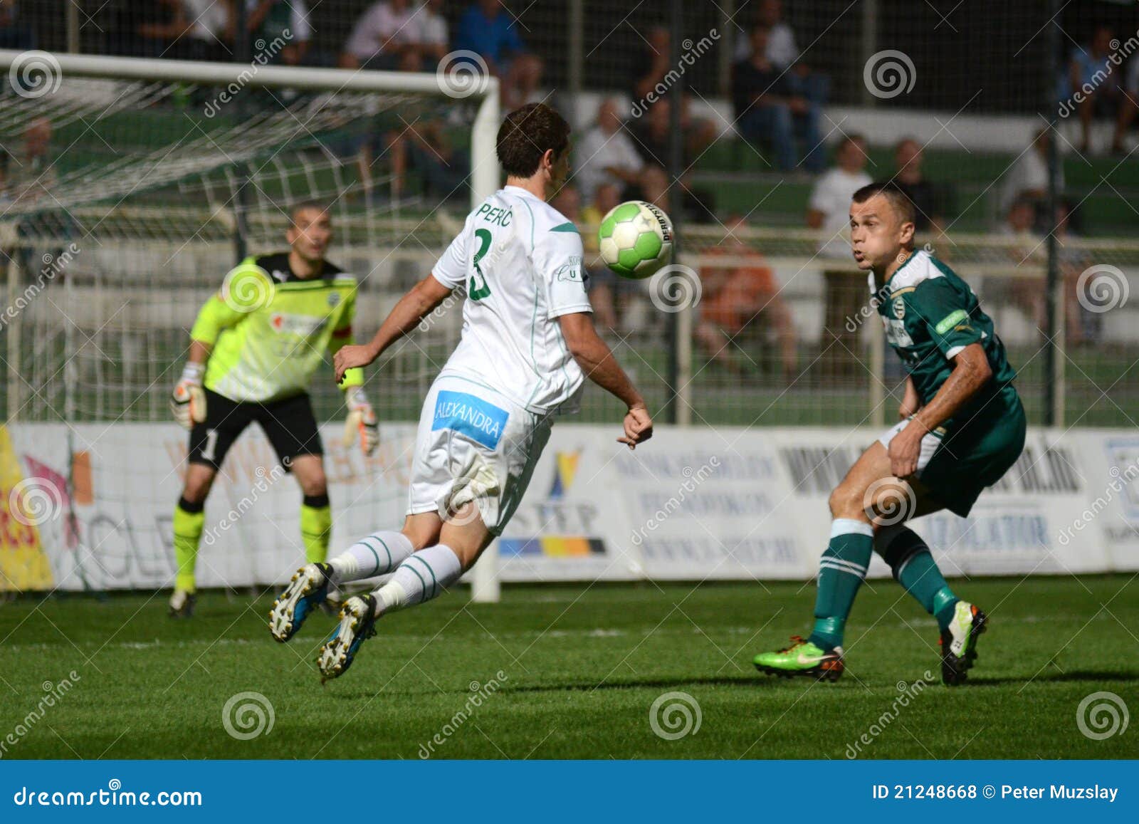 Kaposvar - Gyor Soccer Game Editorial Stock Photo - Image of grass ...