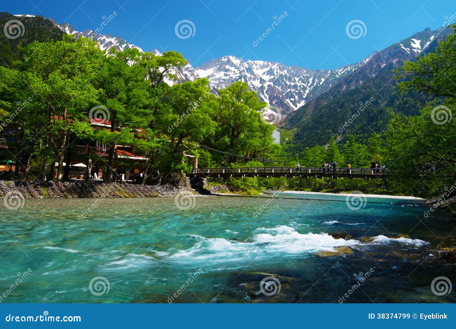 Kappabashi Bridge stock image. Image of stream, summer - 38374799