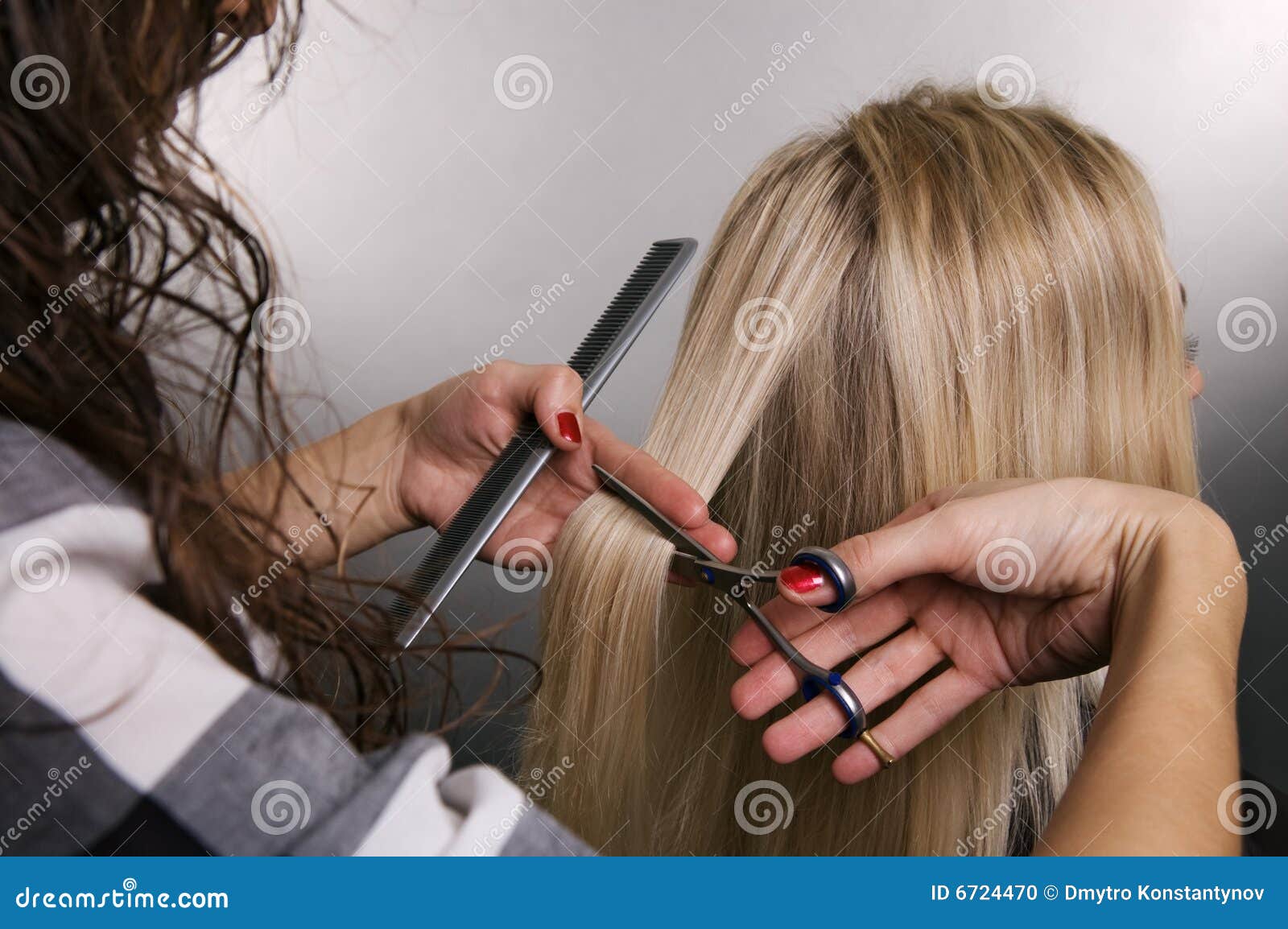 Kapper op het werk stock foto. Image of meisje, hoofd - 6724470