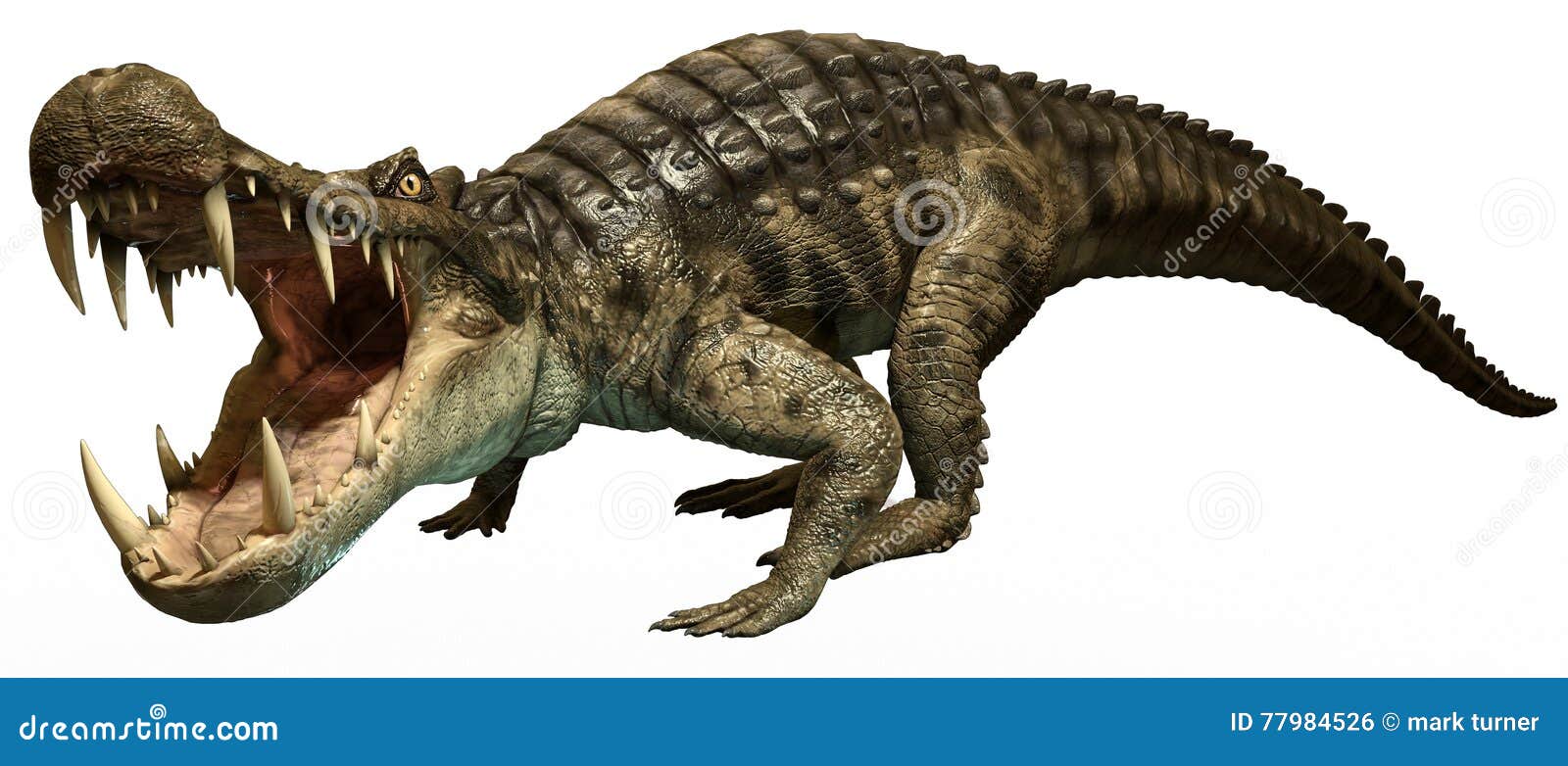 Kaprosuchus stock illustration. Illustration of reptile - 77984526
