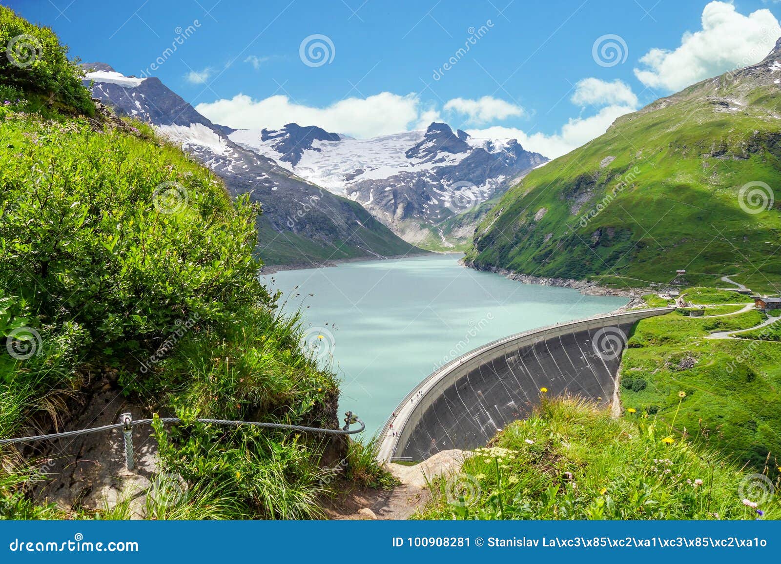 Kaprun dam stock image. Image of kaprun, background - 100908281