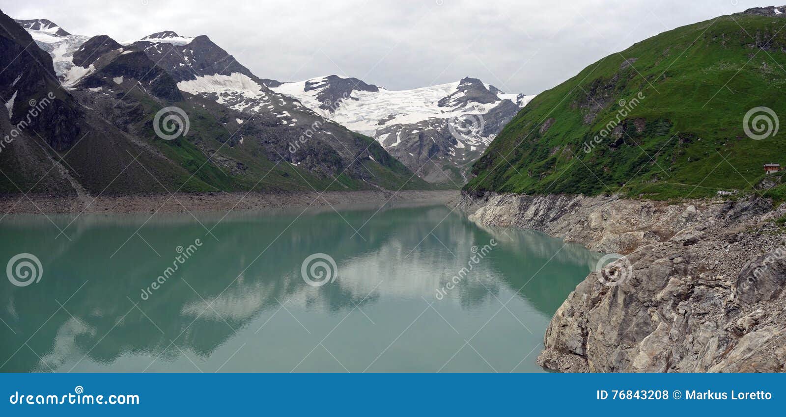 Kaprun Dam, Mooserboden Lake Stock Photo - Image of austria, nature ...