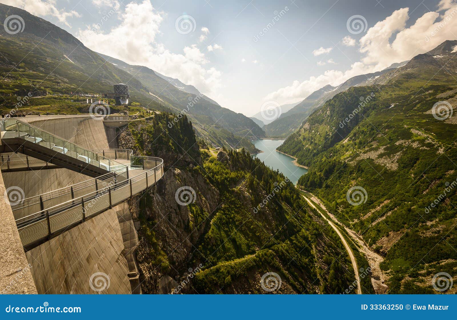 Kaprun dam stock photo. Image of generation, lake, barrier - 33363250