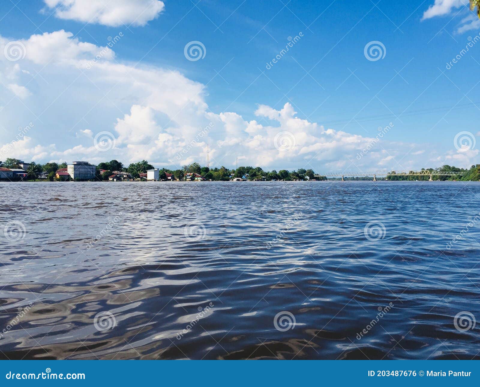 Kapuas River stock photo. Image of sintang, kapuas, west - 203487676
