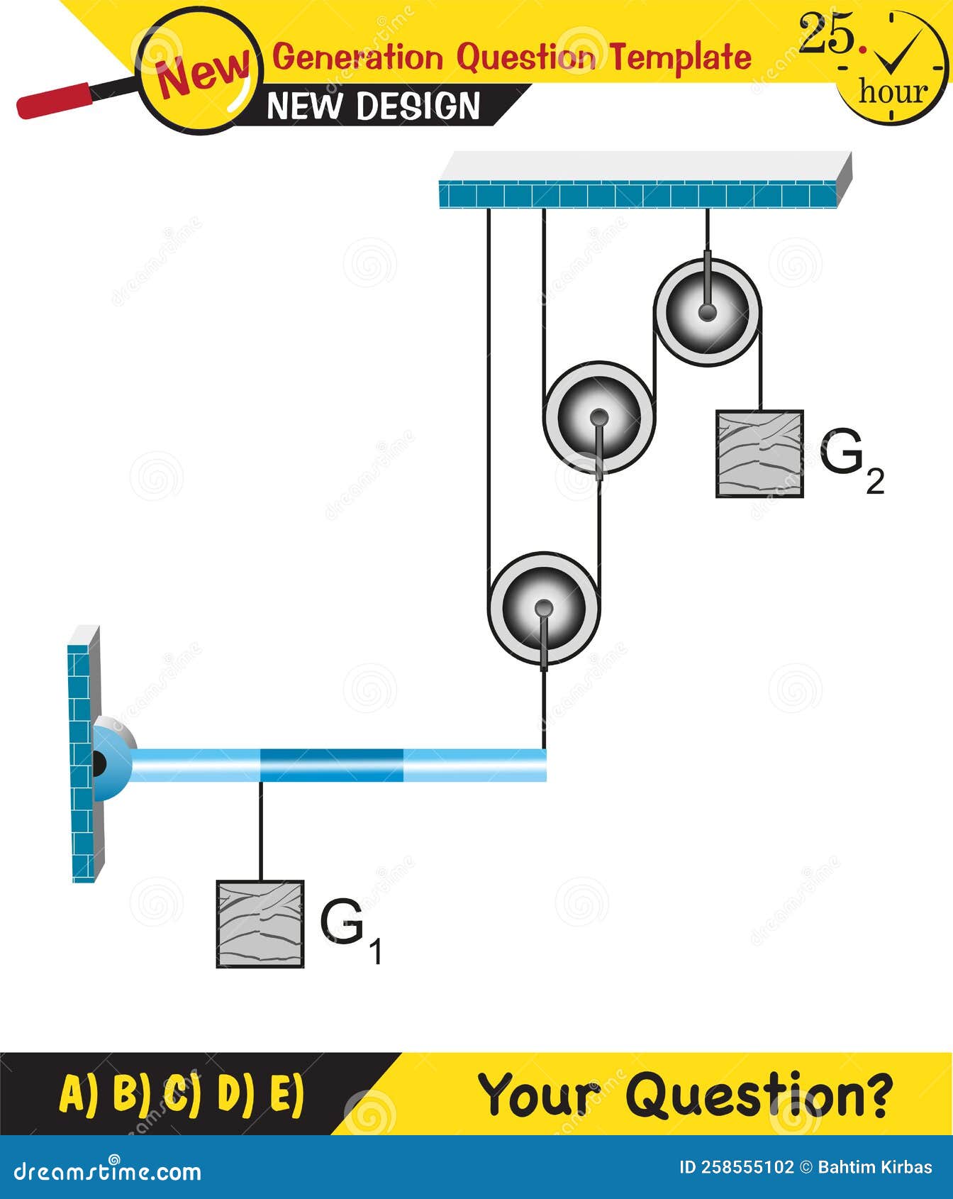 Physics, Science Experiments On Force And Motion With Pulley, Simple ...