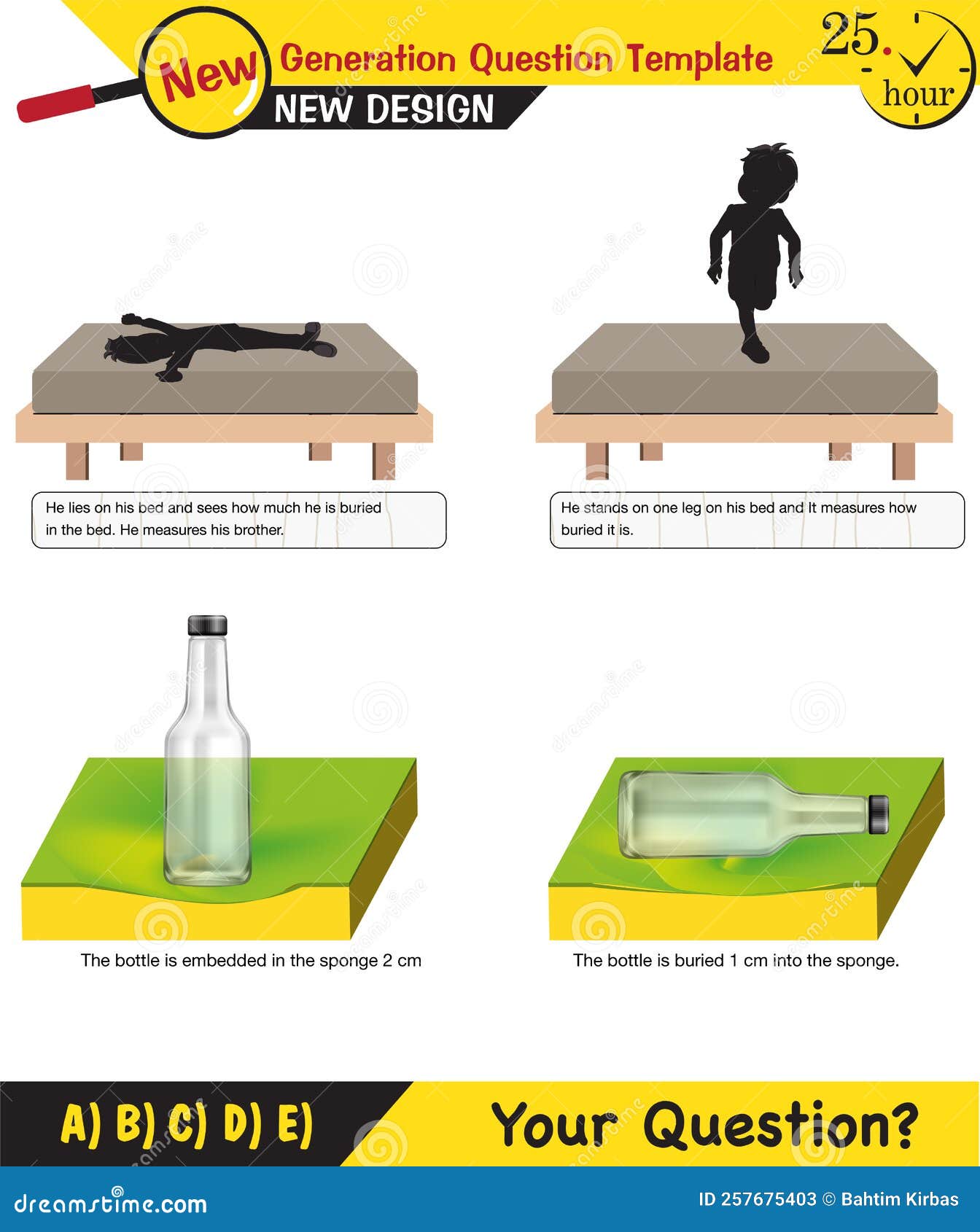 Physics - Pressure of Solids Stock Illustration - Illustration of ...